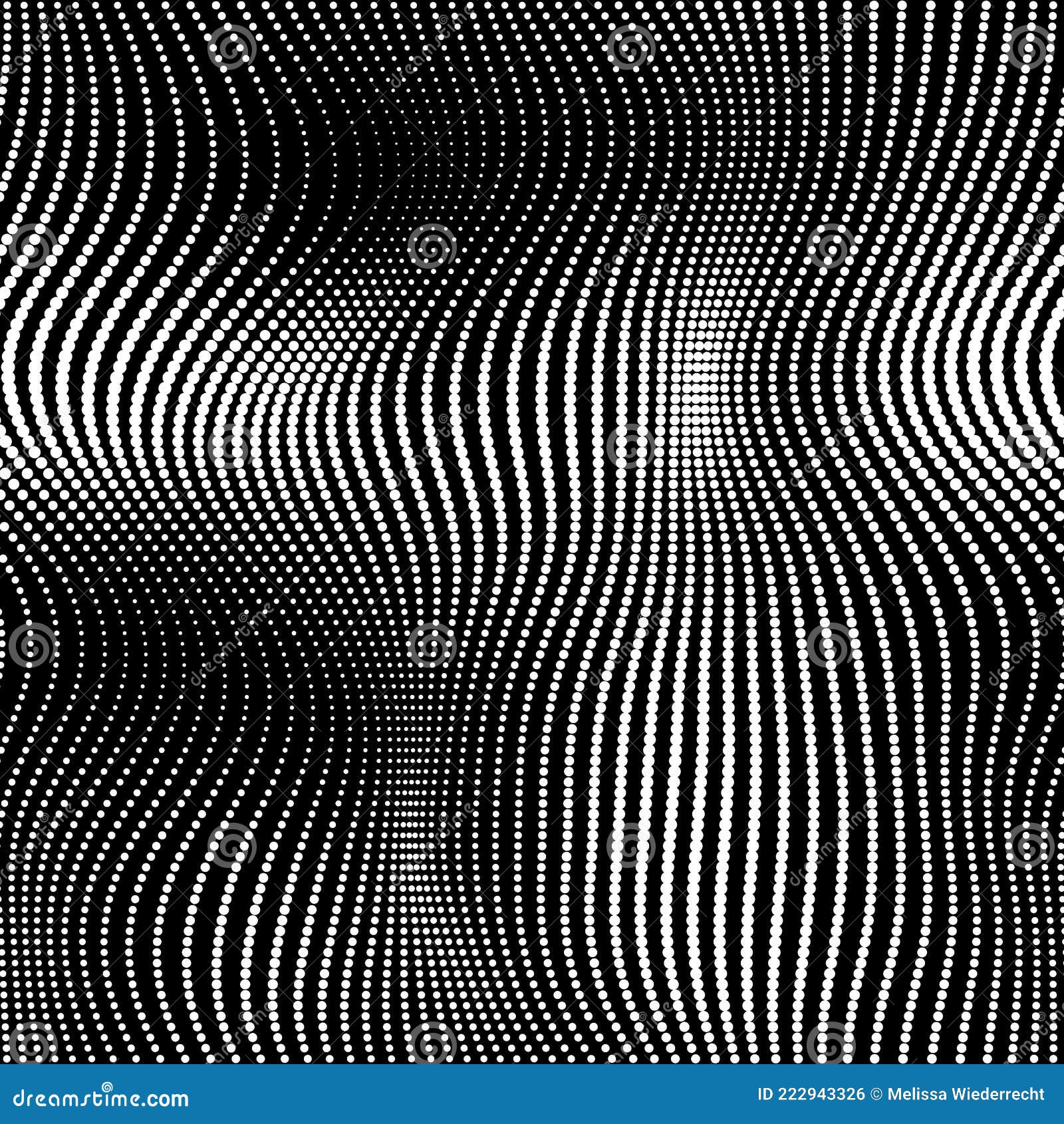 Seamless Wavy Array of Dots Pattern for Print or Digital Use Stock ...