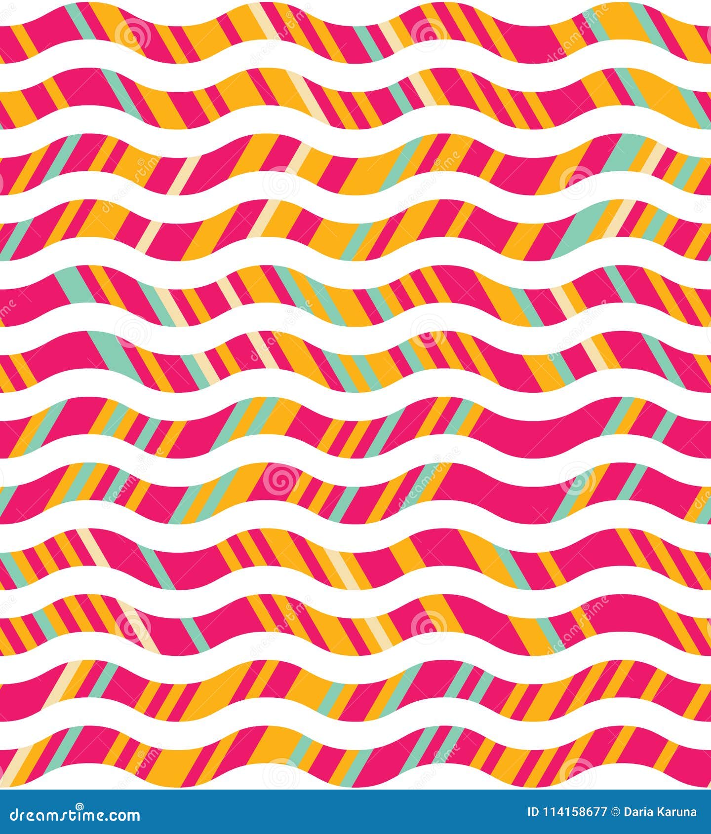 Seamless Wavy Pattern. Texture from Diagonal Lines Stock Vector ...