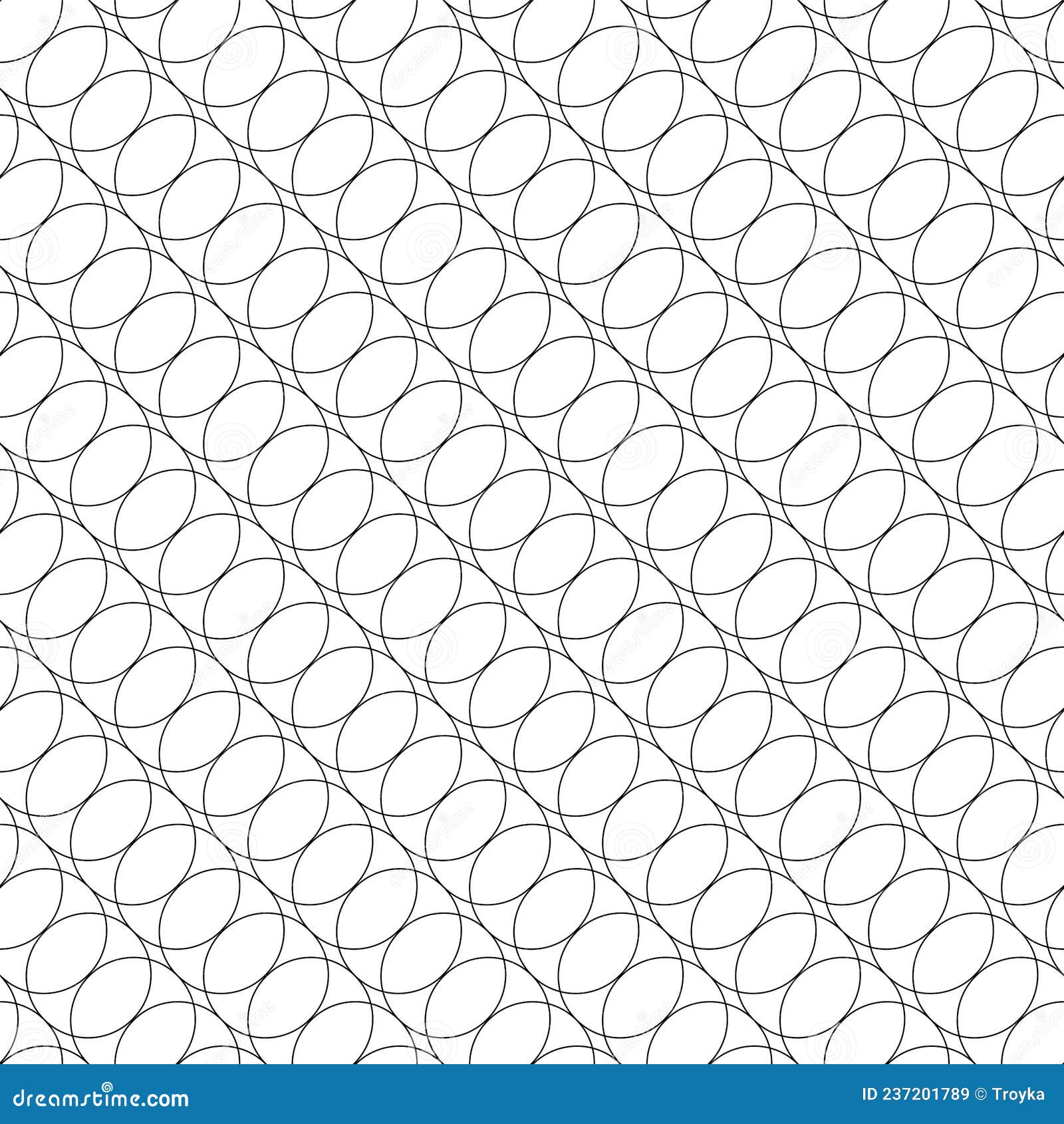 Seamless Circle Lines Pattern. White Textured Background Stock Vector ...