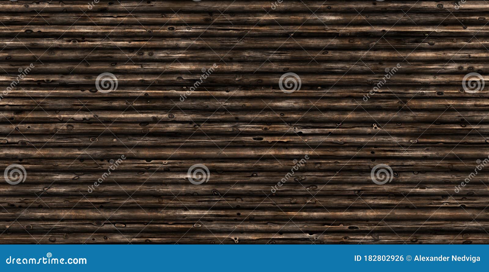 Seamless Weathered Logs Wall Background Stock Illustration ...