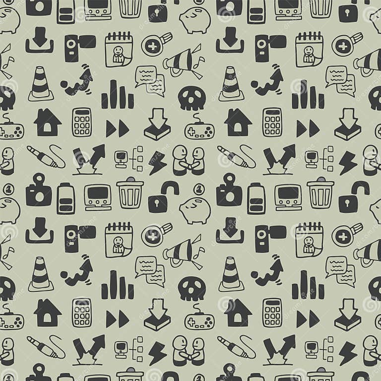 Seamless web icon pattern stock vector. Illustration of accessories ...