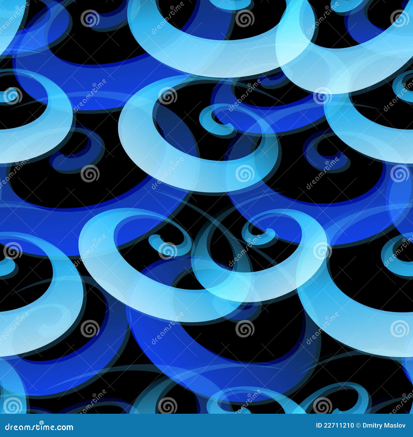 Seamless Whirl Pattern stock vector. Illustration of curl - 22711210