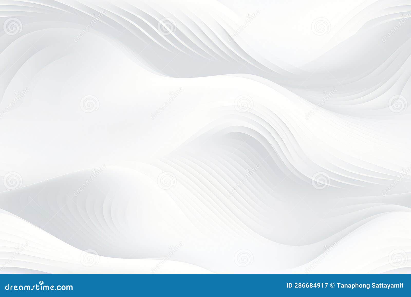 Seamless White Abstract Wavy Background. Stock Illustration ...