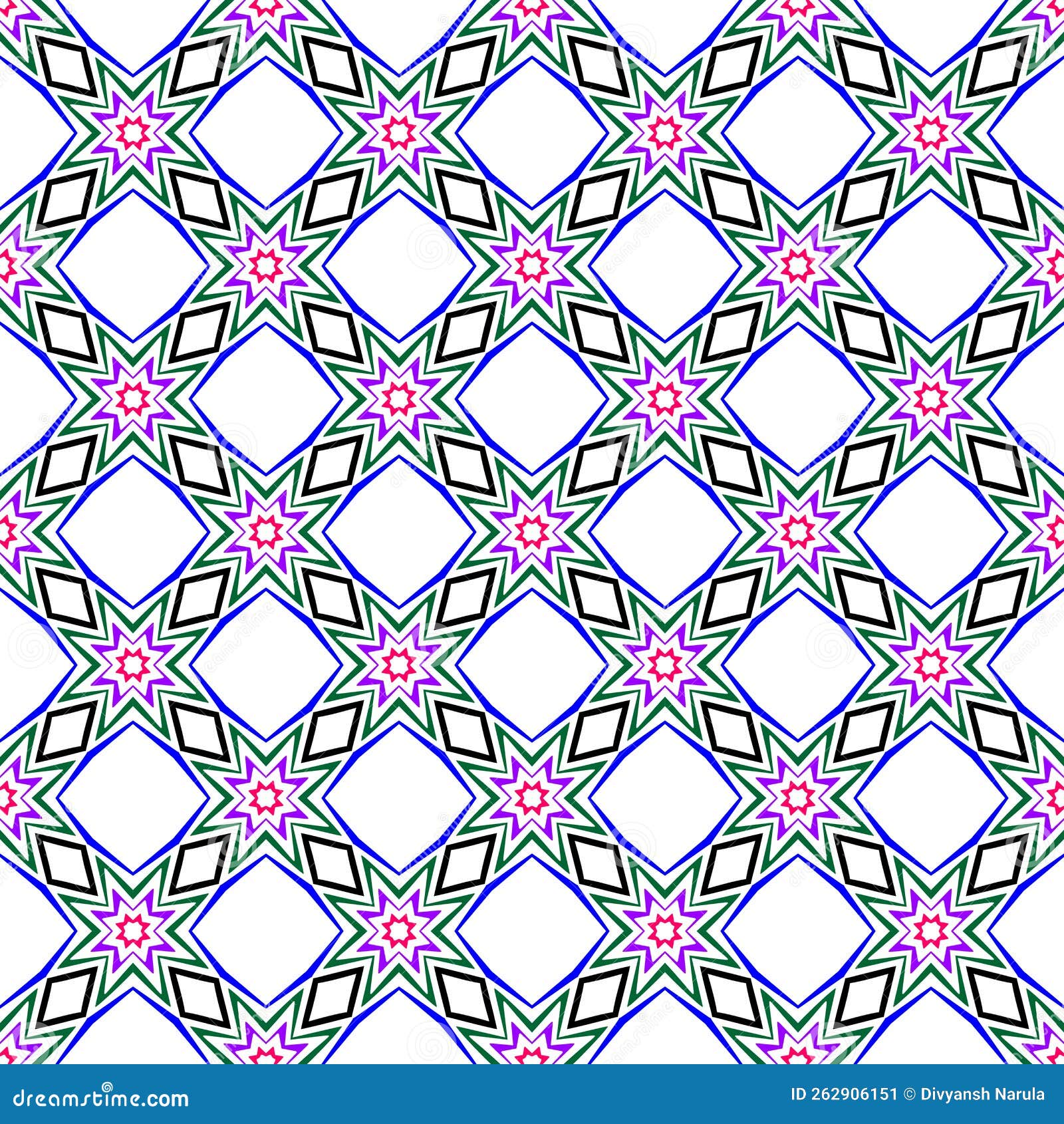 Cross Shape Seamless Four Colour Design Stock Illustration ...