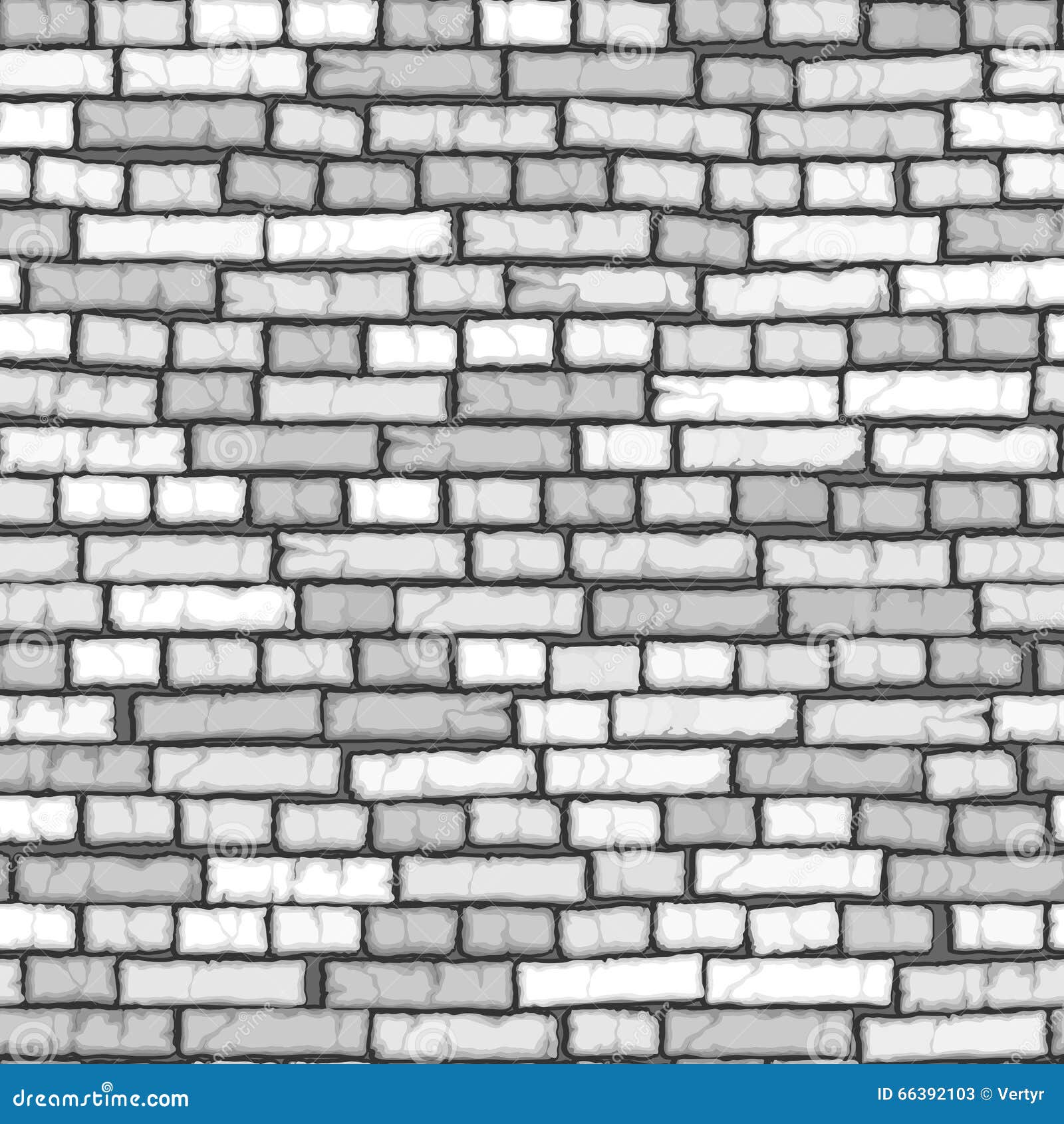 Seamless White Brick Wall Background. Cartoon Vector | CartoonDealer ...