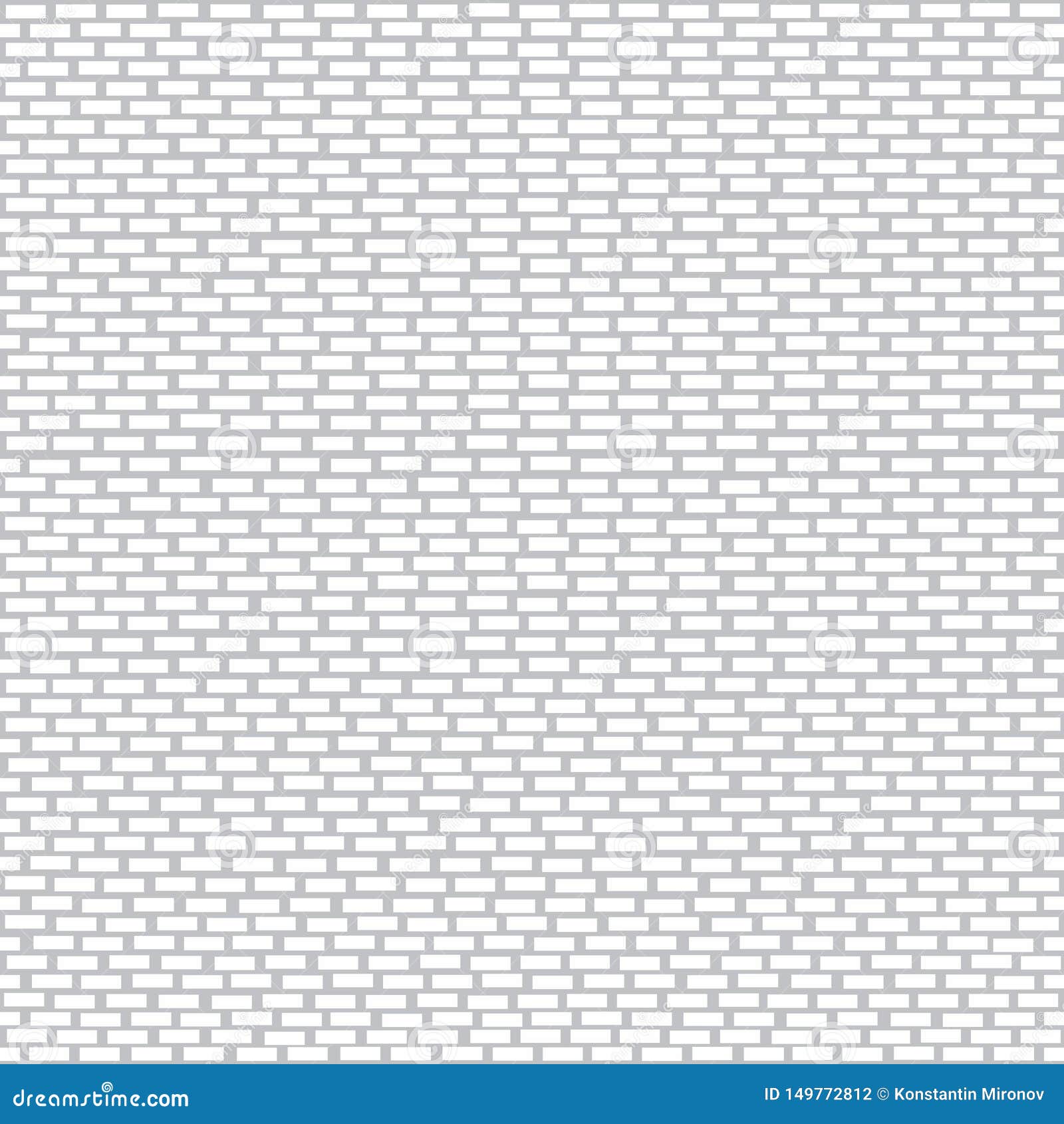 Seamless White Brick Wall Pattern for Background. Stock Vector ...