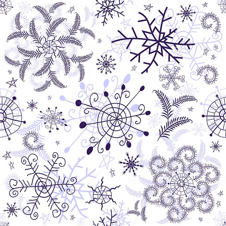 Seamless White Christmas Pattern Stock Vector - Illustration of merry ...