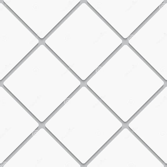 Seamless White Diagonal Square Tiles Stock Vector - Illustration of ...