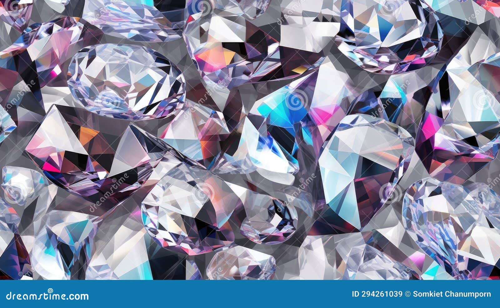 Seamless White Diamond Pattern Background, Abstract Gem, Crystal ...