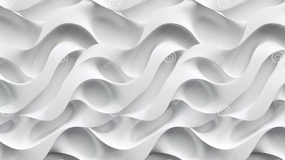 Seamless White Fabric Texture with Flowing, Wave-like Patterns Stock ...