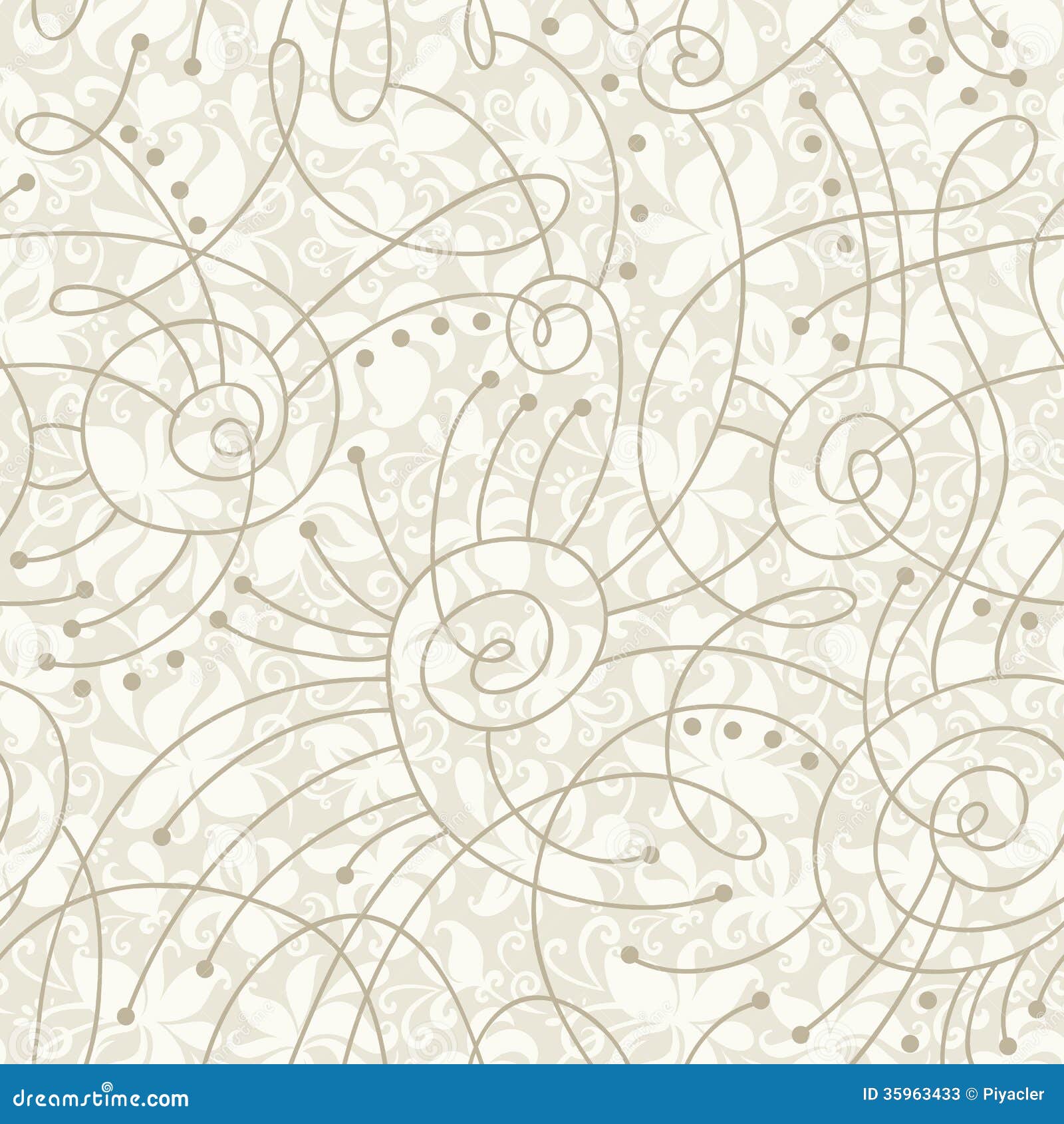 Seamless White Floral Pattern Stock Vector - Illustration of paper ...