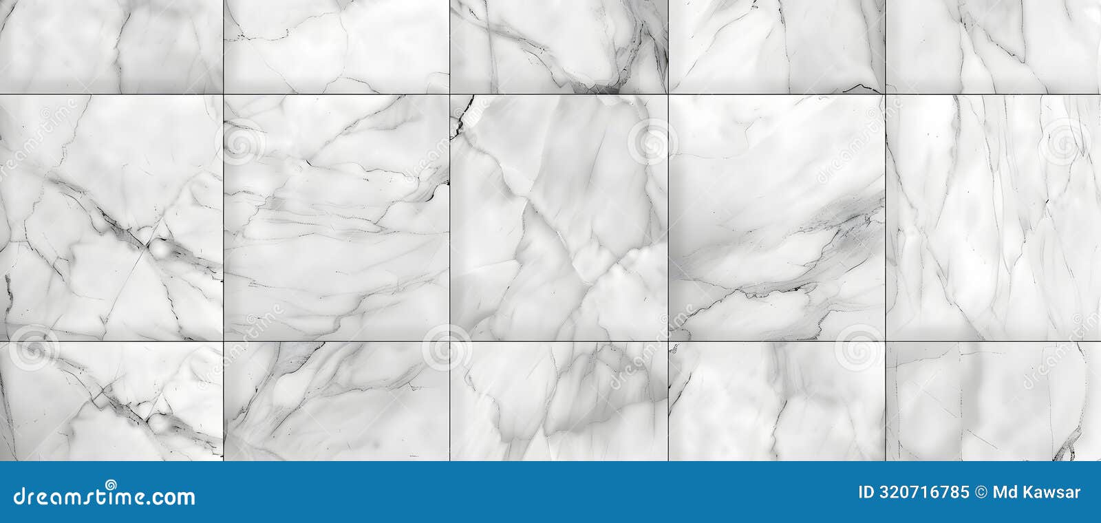 Seamless White Marble Tile Pattern - Modern Bathroom Kitchen Stock ...