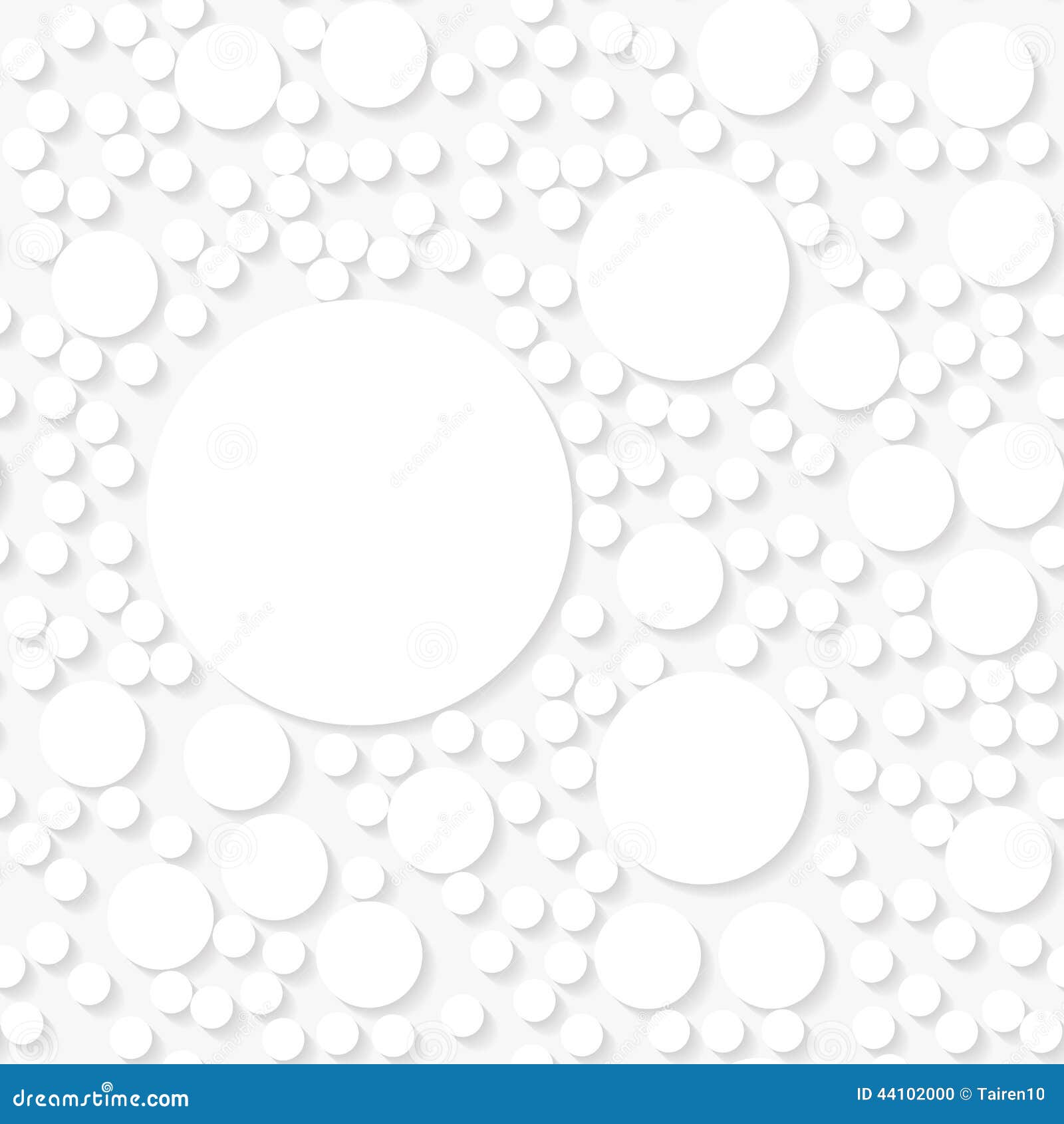 Seamless White Pattern with Random Circles Stock Illustration ...