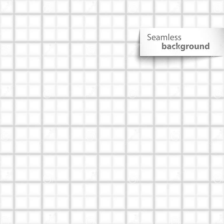Seamless White Square Tiles Texture Stock Vector - Illustration of ...