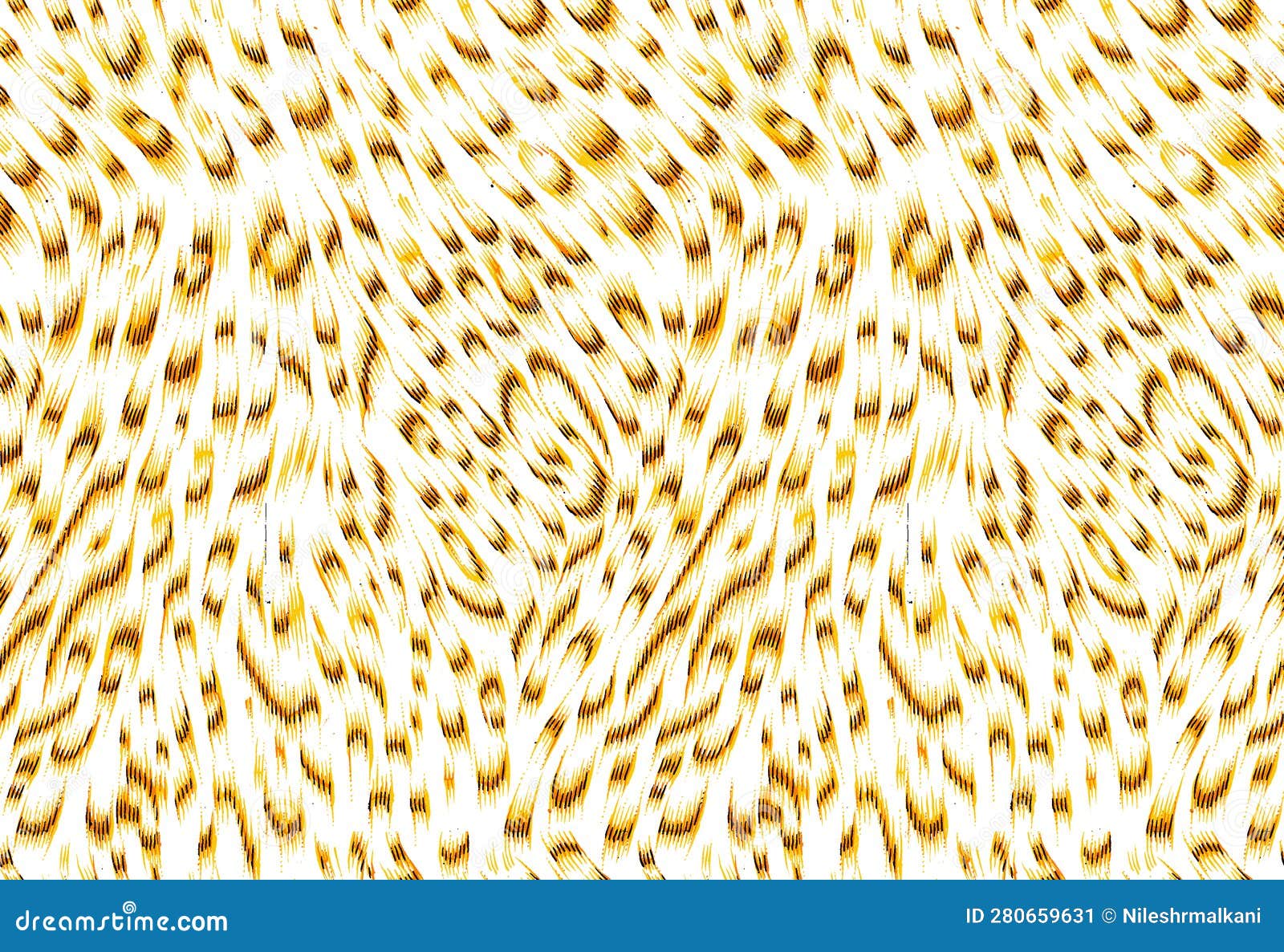Seamless Wild Animal Skin Pattern Stock Illustration - Illustration of ...