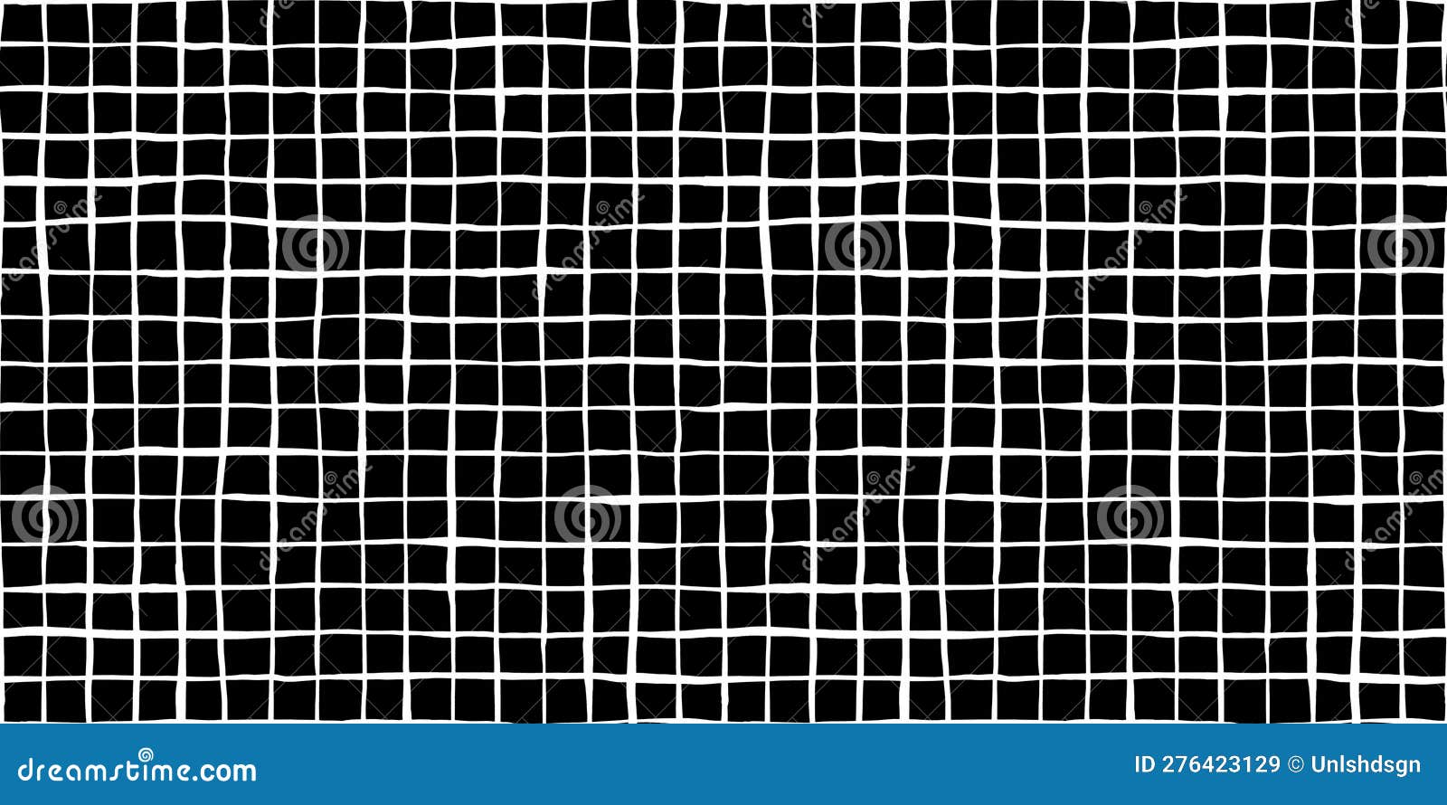 Seamless Windowpane Grid Squares Pattern Made of Wonky Hand Drawn White ...