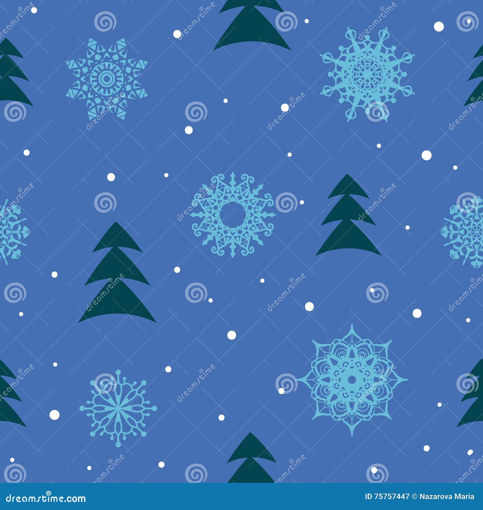 Seamless winter background stock vector. Illustration of decorative ...