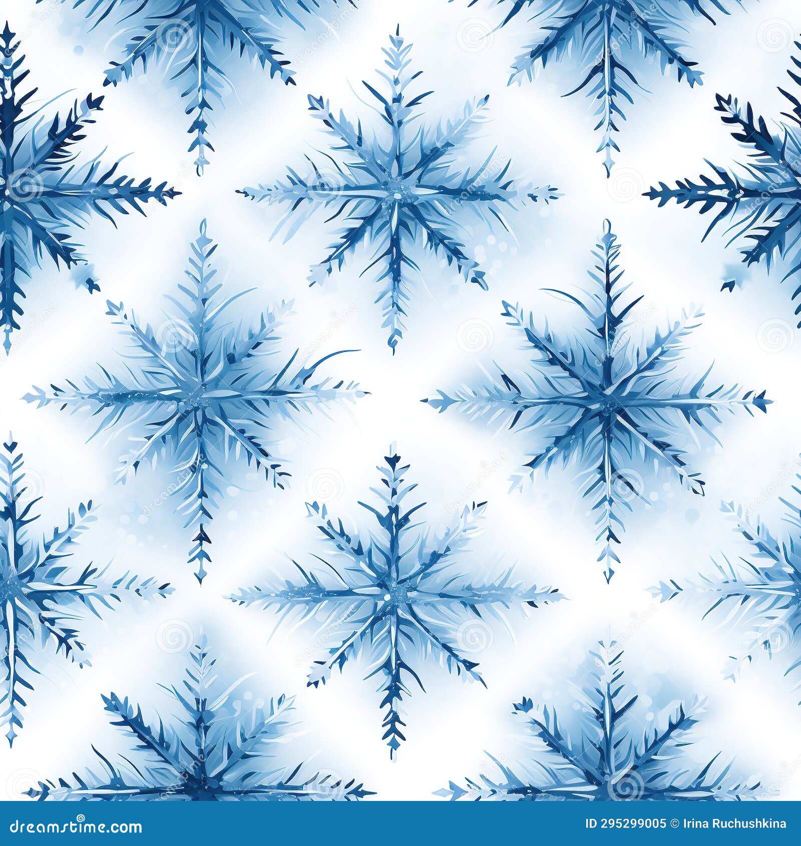 Seamless Winter Background with Snowflakes Stock Illustration ...