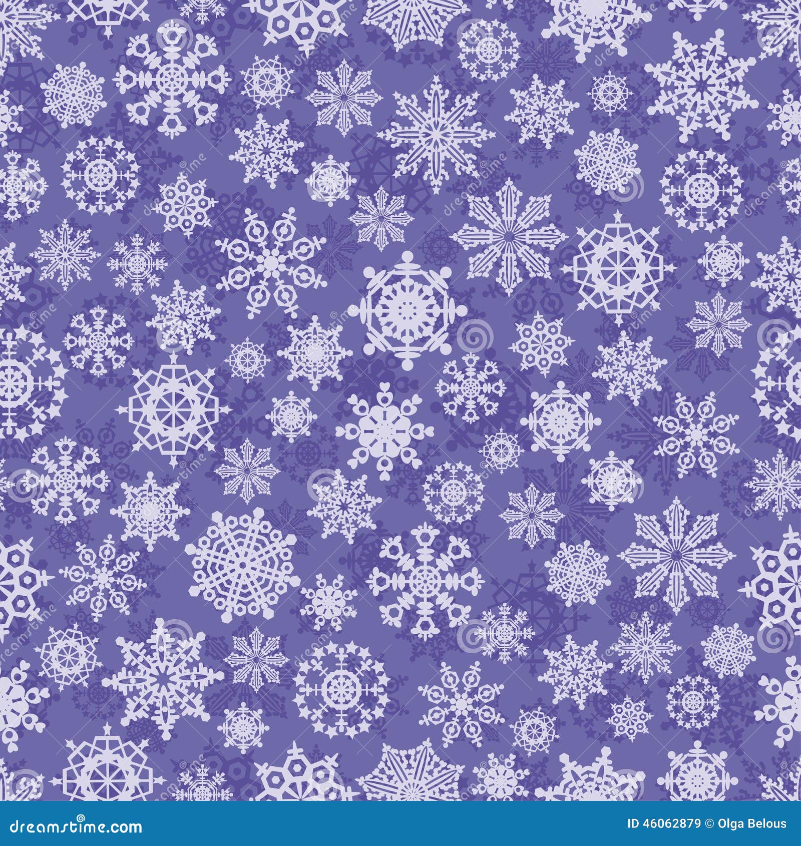 Seamless Winter Background with Snowflakes Stock Vector - Illustration ...