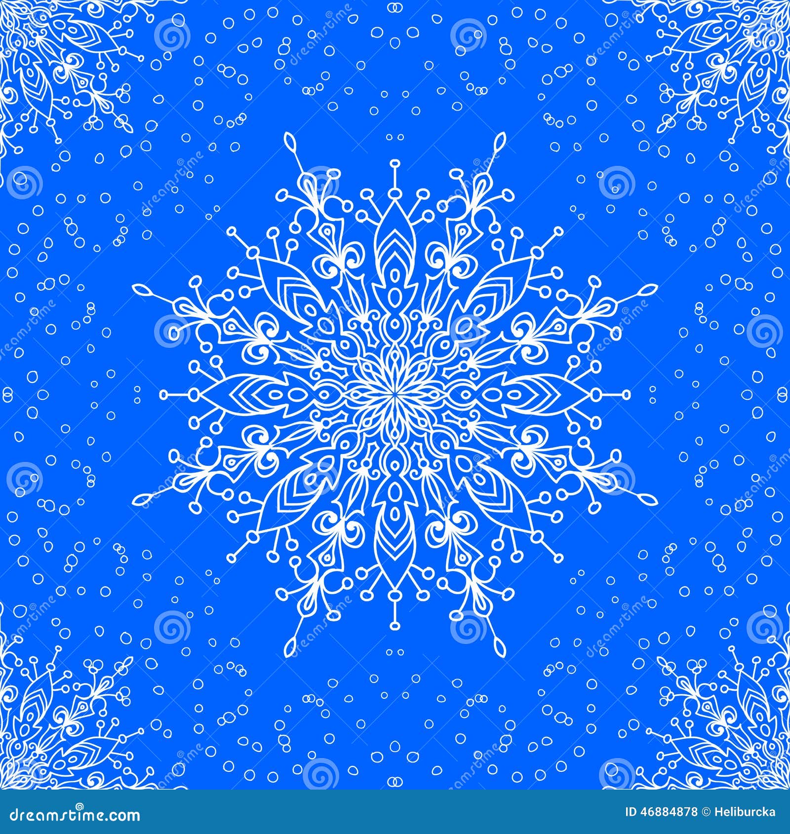 Snowflake Motiv Stock Illustrations – 2 Snowflake Motiv Stock ...