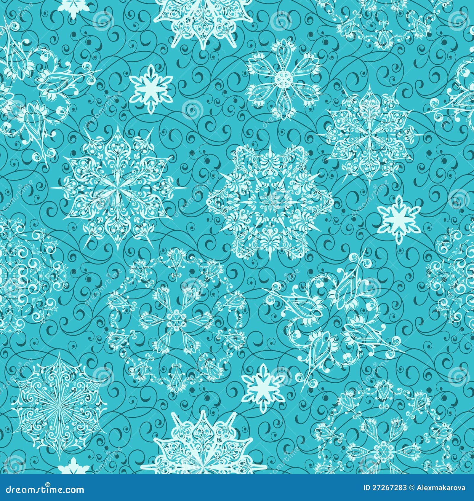 Seamless Winter Pattern stock vector. Illustration of ornament - 27267283