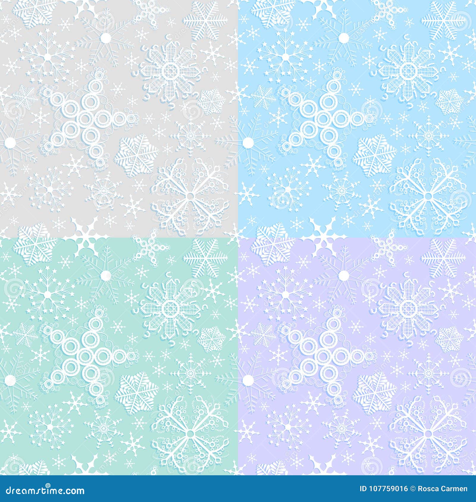 Seamless Winter Pattern on Paper Texture Stock Vector - Illustration of ...
