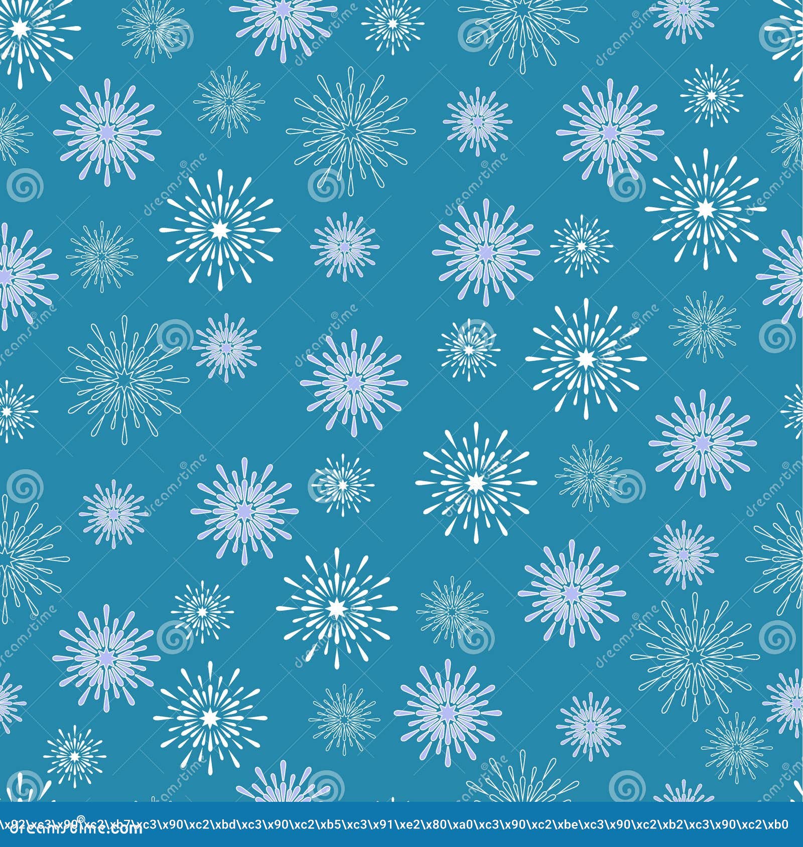 Seamless Winter Pattern with Snowflakes. Stock Vector - Illustration of ...