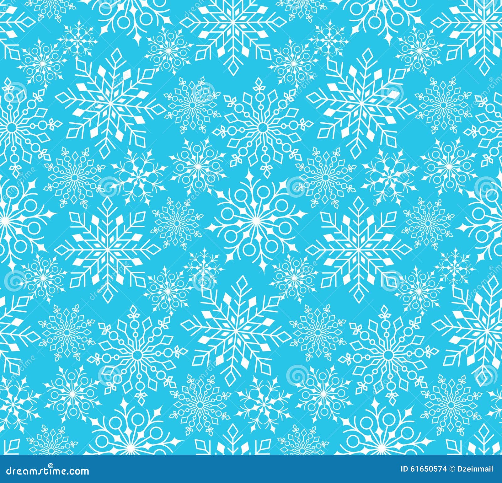Seamless Winter Snow Flakes Background Pattern Stock Vector ...