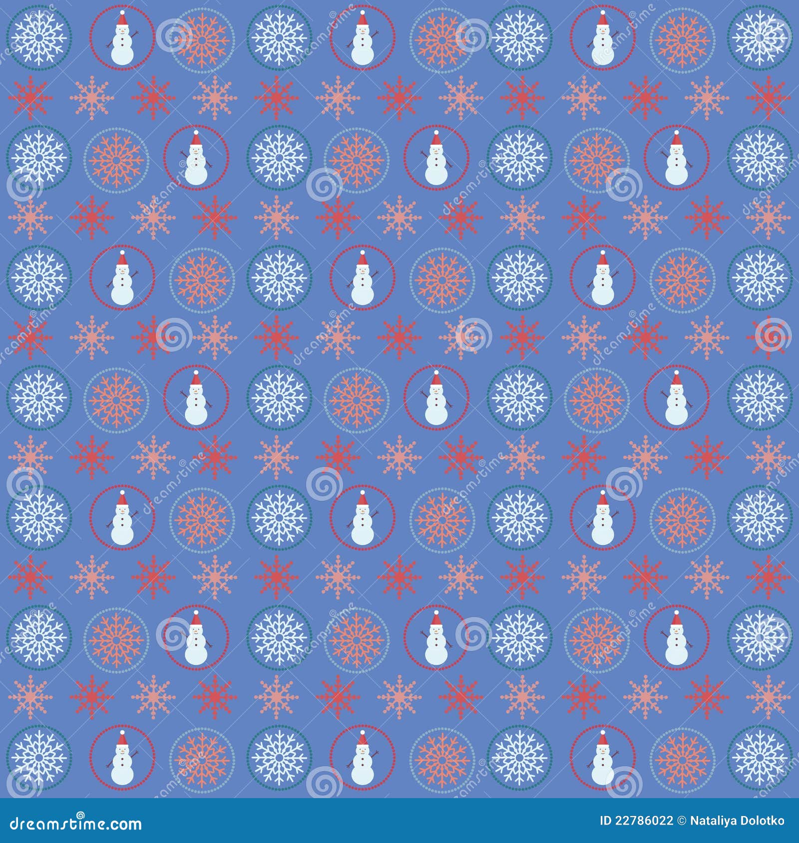 Seamless winter wallpaper stock vector. Illustration of circle - 22786022