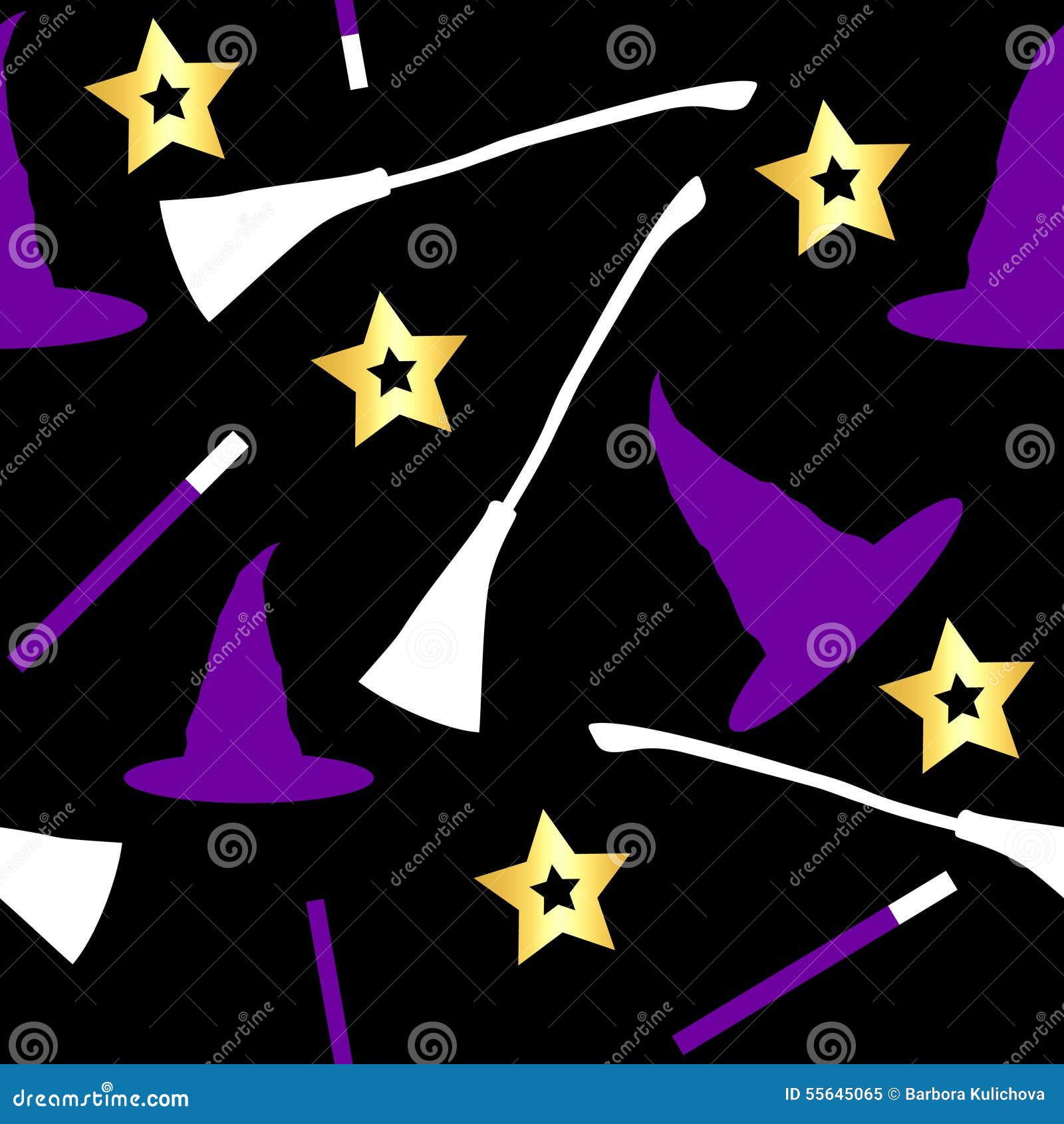Seamless wizard pattern stock illustration. Illustration of wizard ...
