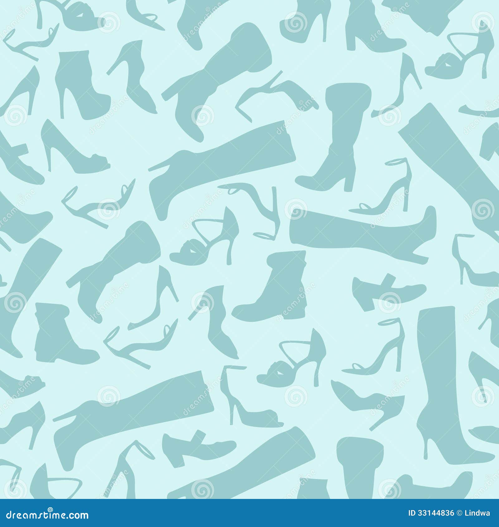 Seamless Womens Shoes Pattern Stock Vector - Illustration of female ...