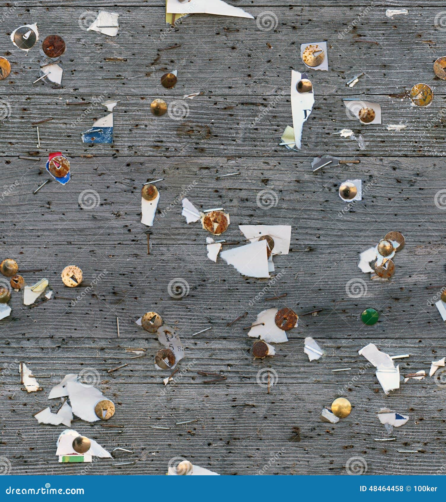 Seamless Wood Bulletin Board, Notes Shreds Texture Royalty-Free Stock ...