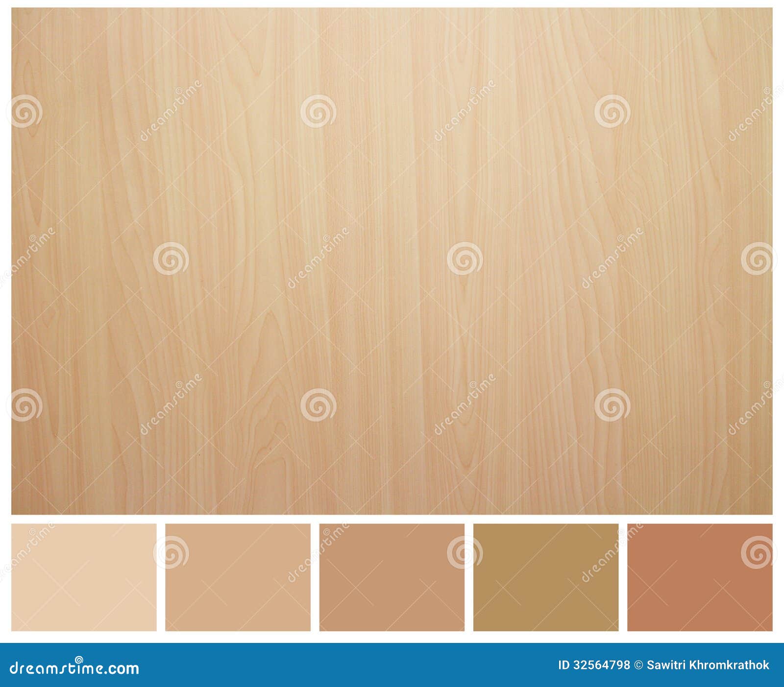 Seamless Wood Texture With Colored Palette Guide Stock Photography ...