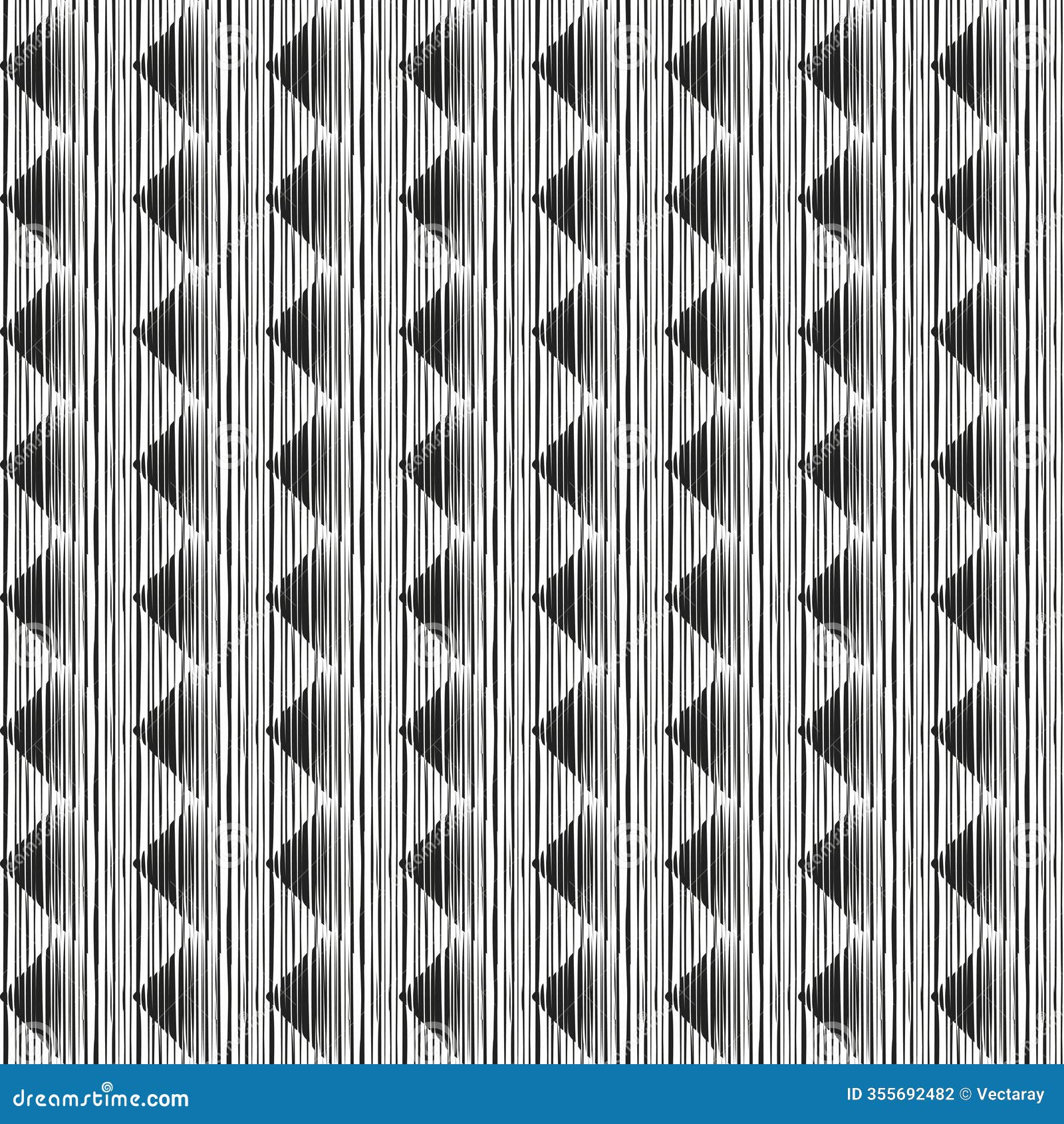 Seamless Square Vector Pattern in Woodcut Carved Style. Stock ...