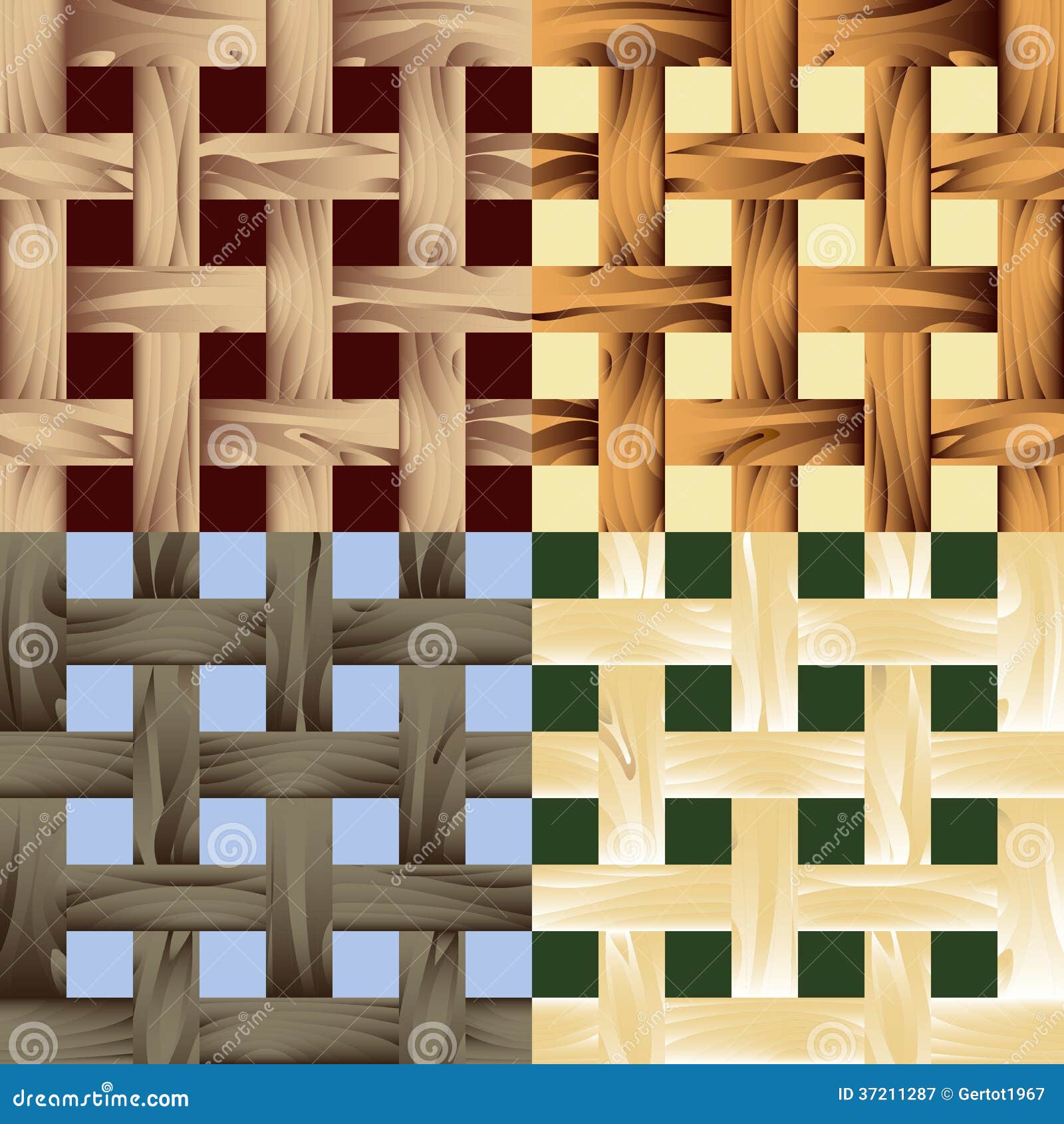 Seamless Wooden Lath Pattern Stock Vector - Illustration of lath ...