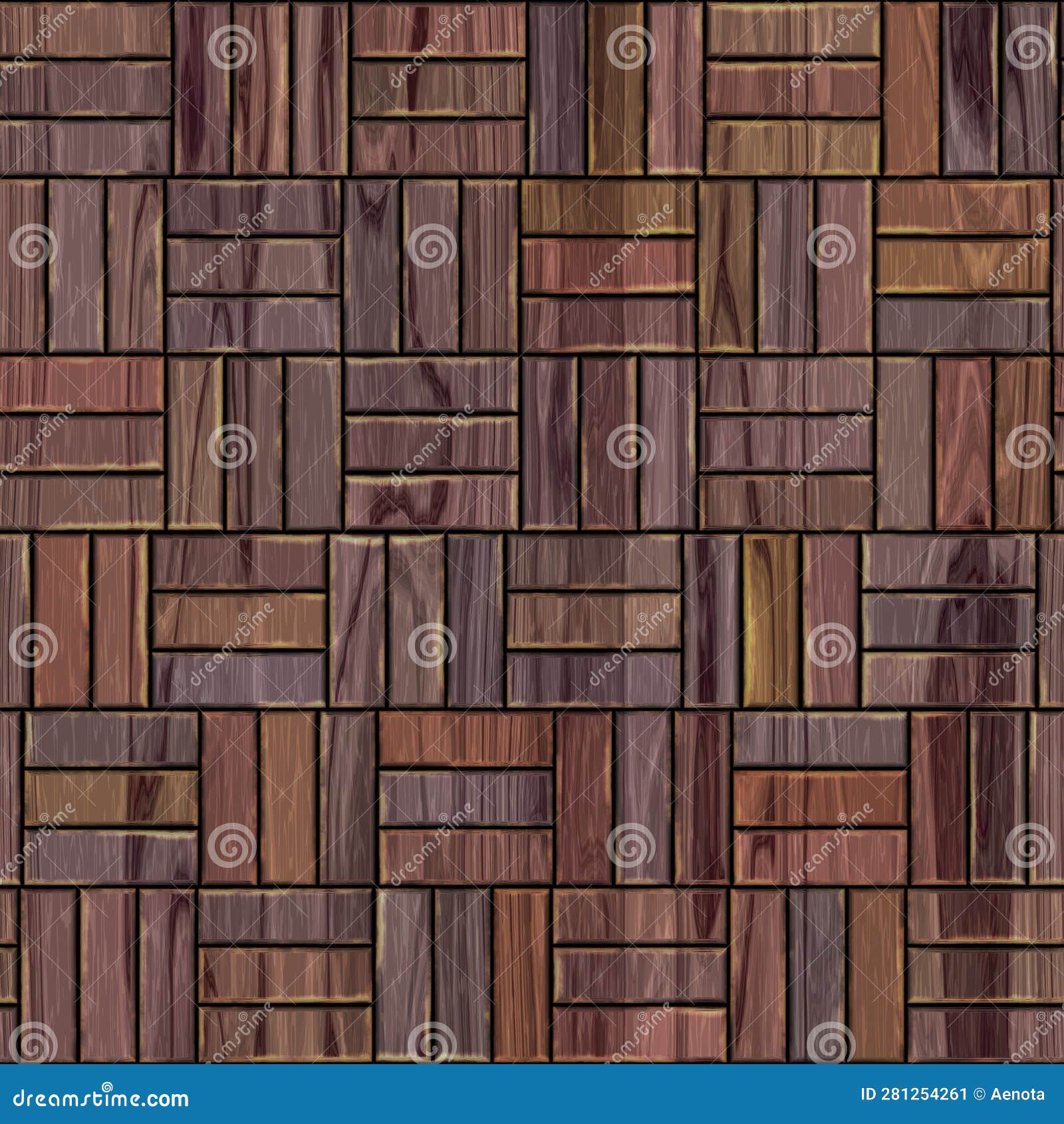 Seamless Wooden Parquet Pattern Stock Illustration - Illustration of ...