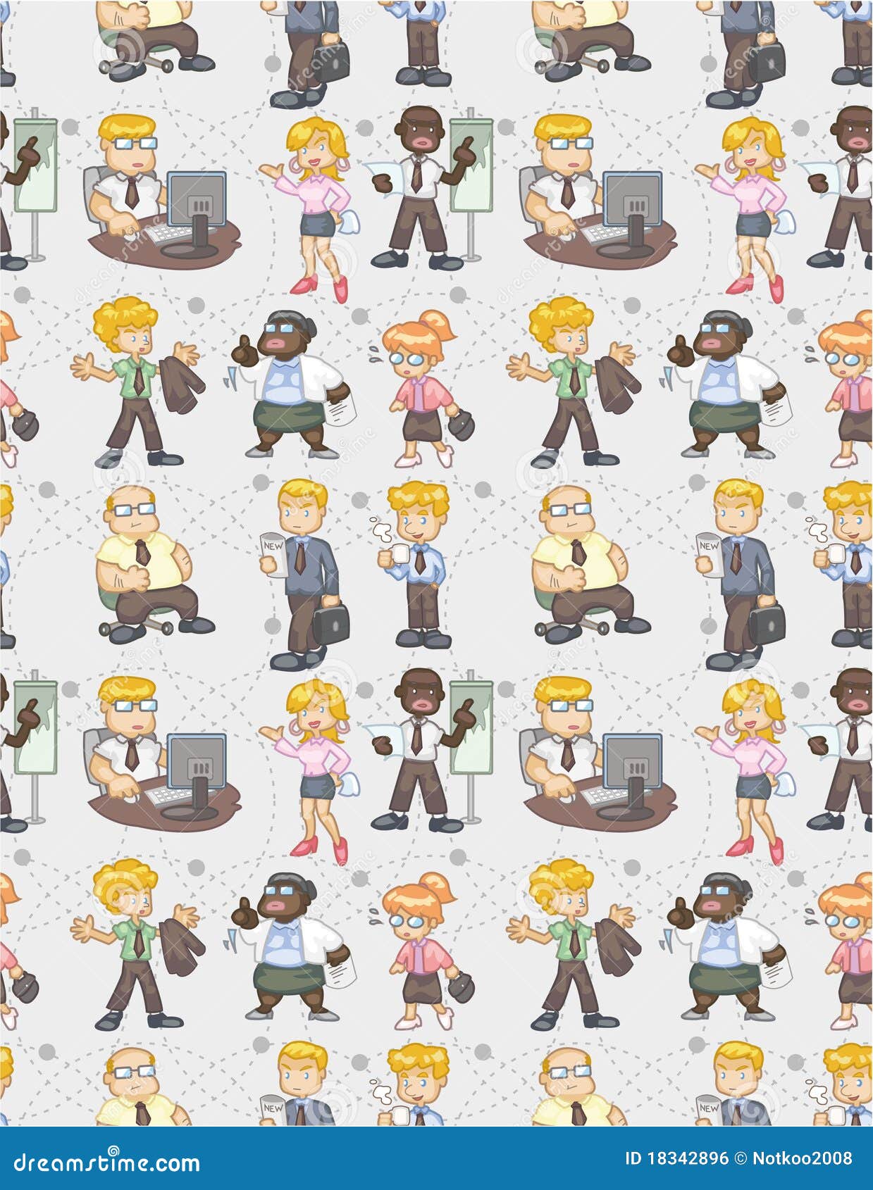 Seamless worker pattern stock vector. Illustration of human - 18342896