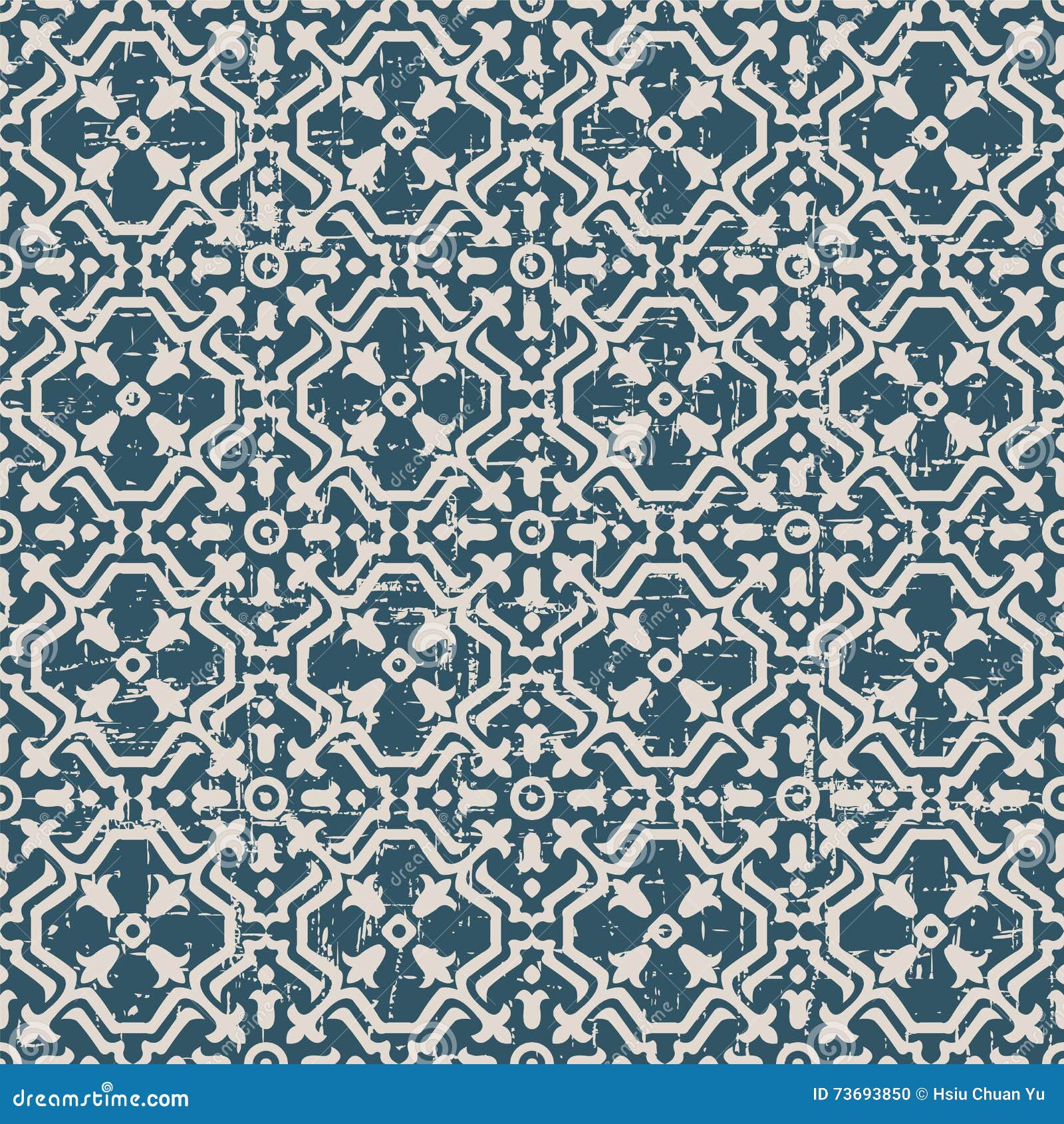 Seamless Worn Out Vintage Background Stock Vector - Illustration of ...