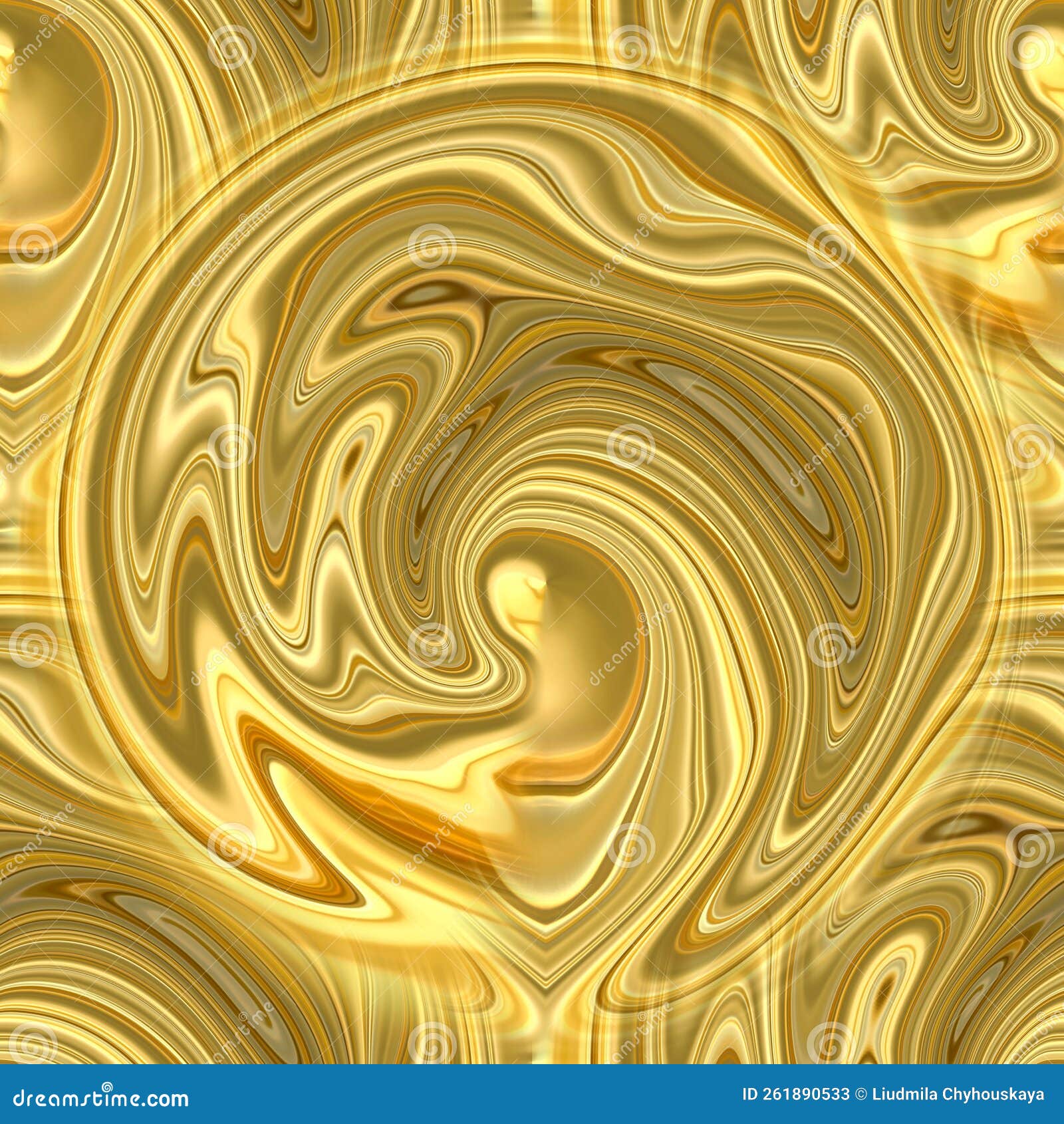 Seamless Yellow Background with Round Patterns. an Abstraction Made of ...