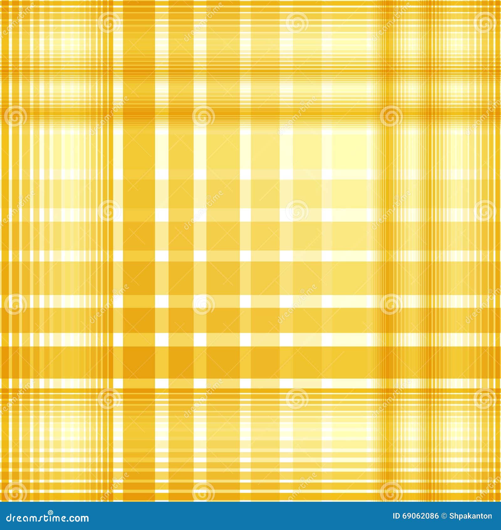 Seamless Yellow Checkered Pattern. Vector Illustration for Your Stock ...