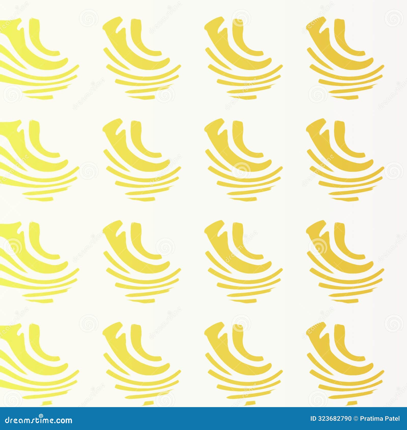 Seamless Yellow Pattern on Abstract White Background, Graphic Design ...