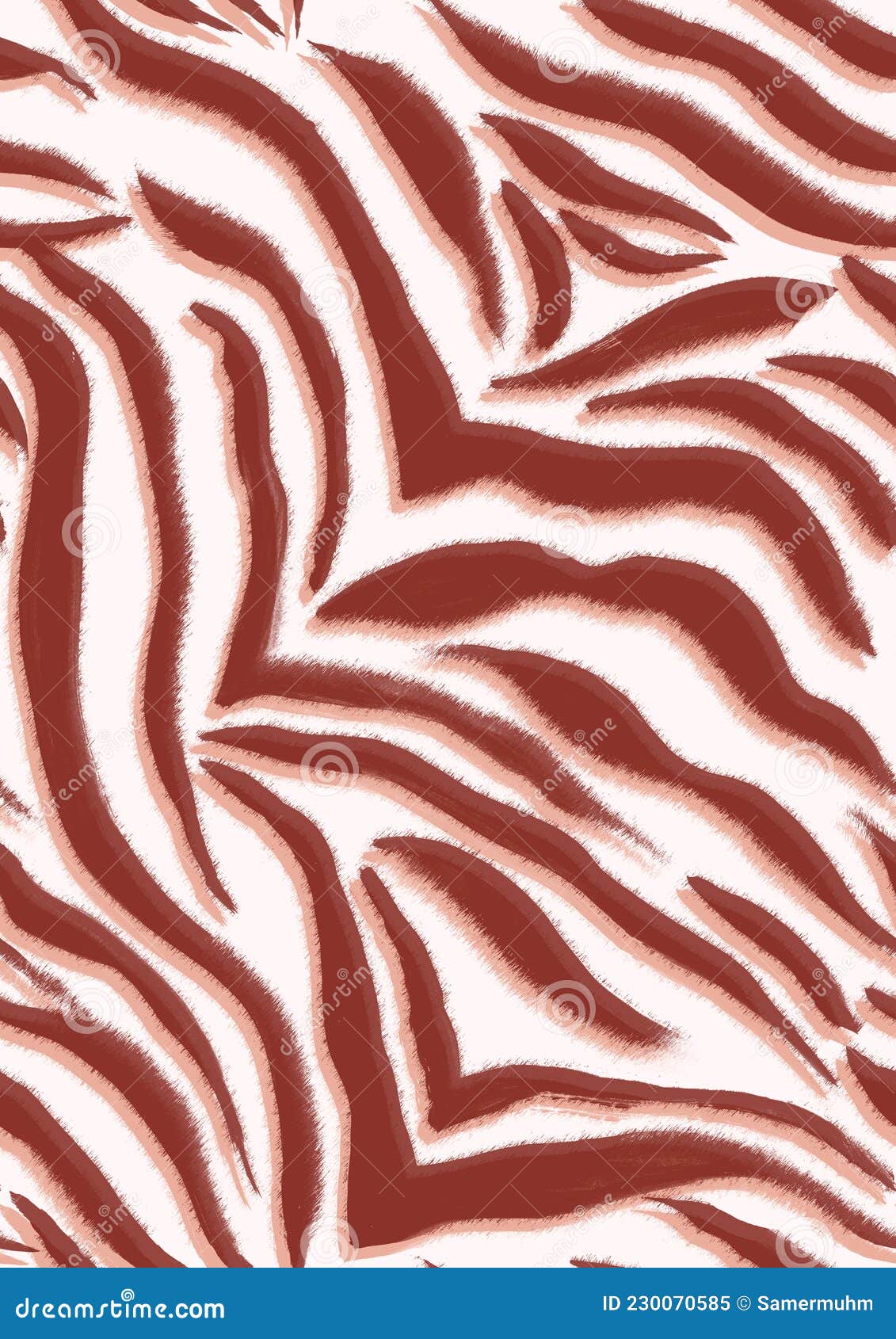 Seamless Zebra Skin Pattern on Light Brown Background Ready for Textile ...