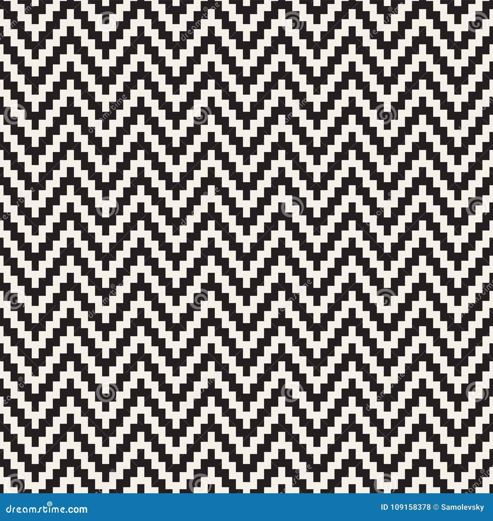 Seamless Zig Zag Geometric Pattern. Classic Chevron Lines Tiling. Stock ...
