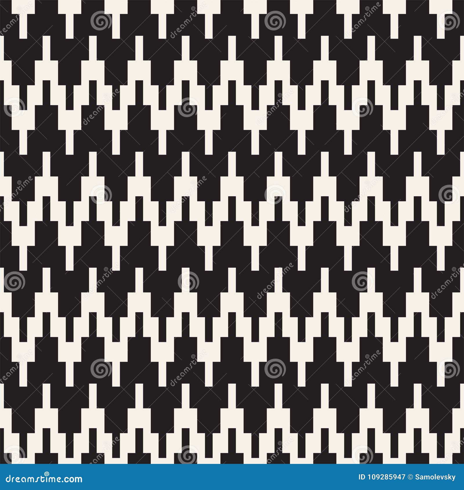 Seamless Zig Zag Geometric Pattern. Classic Chevron Lines Tiling. Stock ...