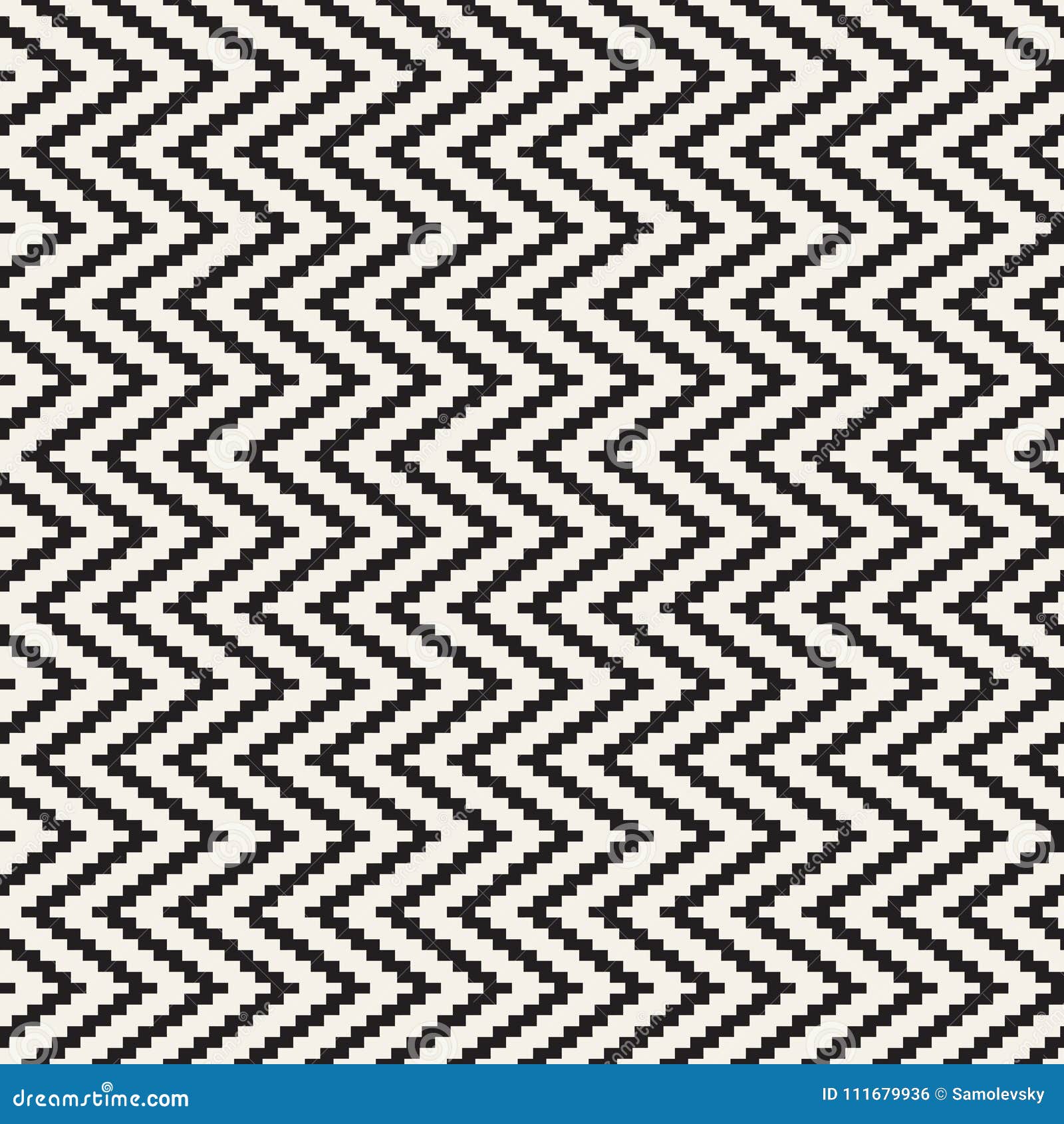 Seamless Zig Zag Geometric Pattern. Classic Chevron Lines Tiling. Stock ...