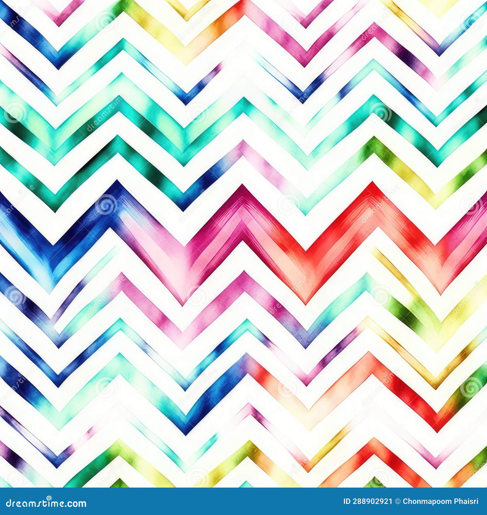 Seamless Zigzag Chevron Pattern. Multicolor Abstract Background. AI ...