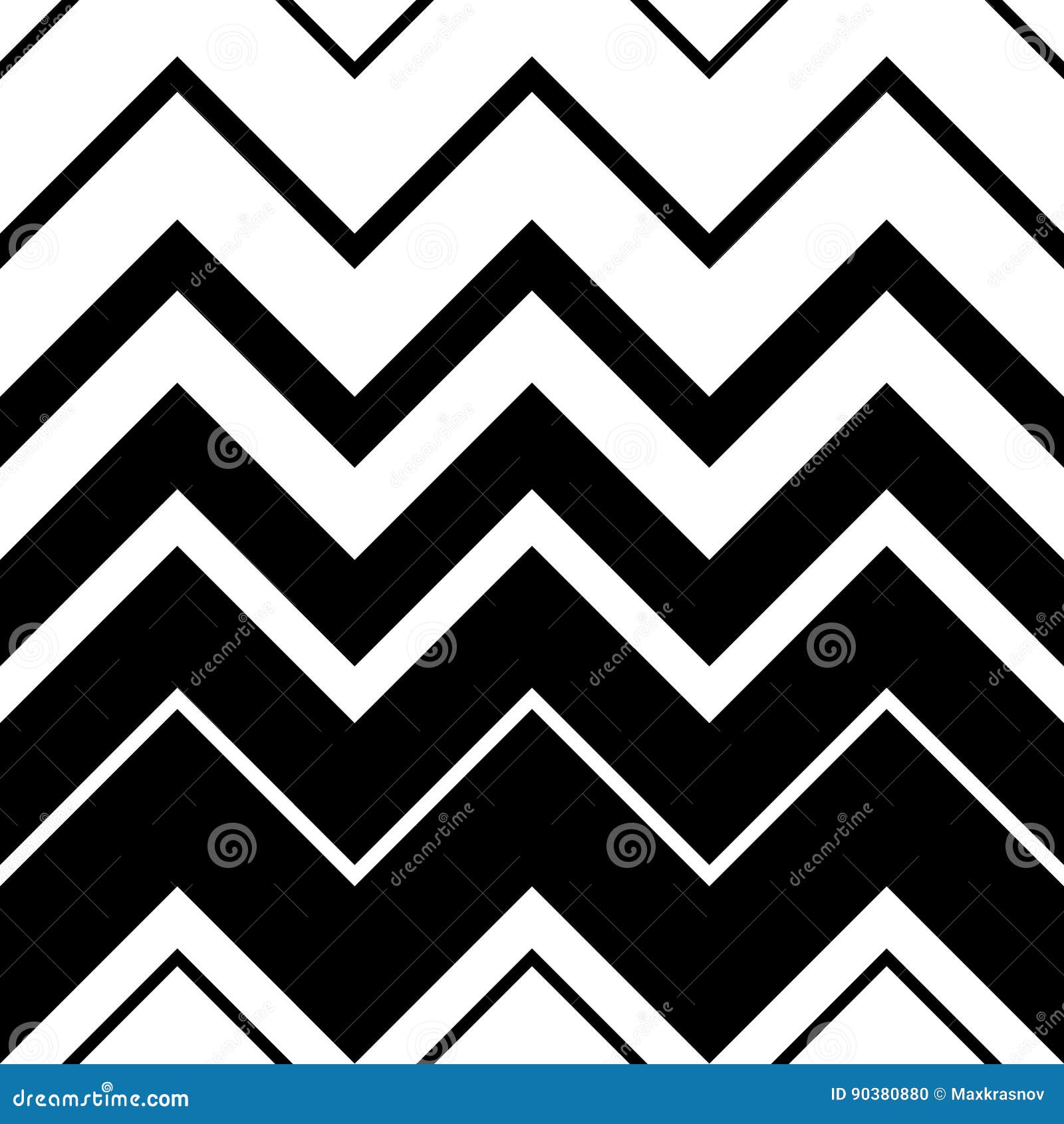 Seamless Zigzag Pattern. Abstract Black and White Stripe and Lin Stock ...