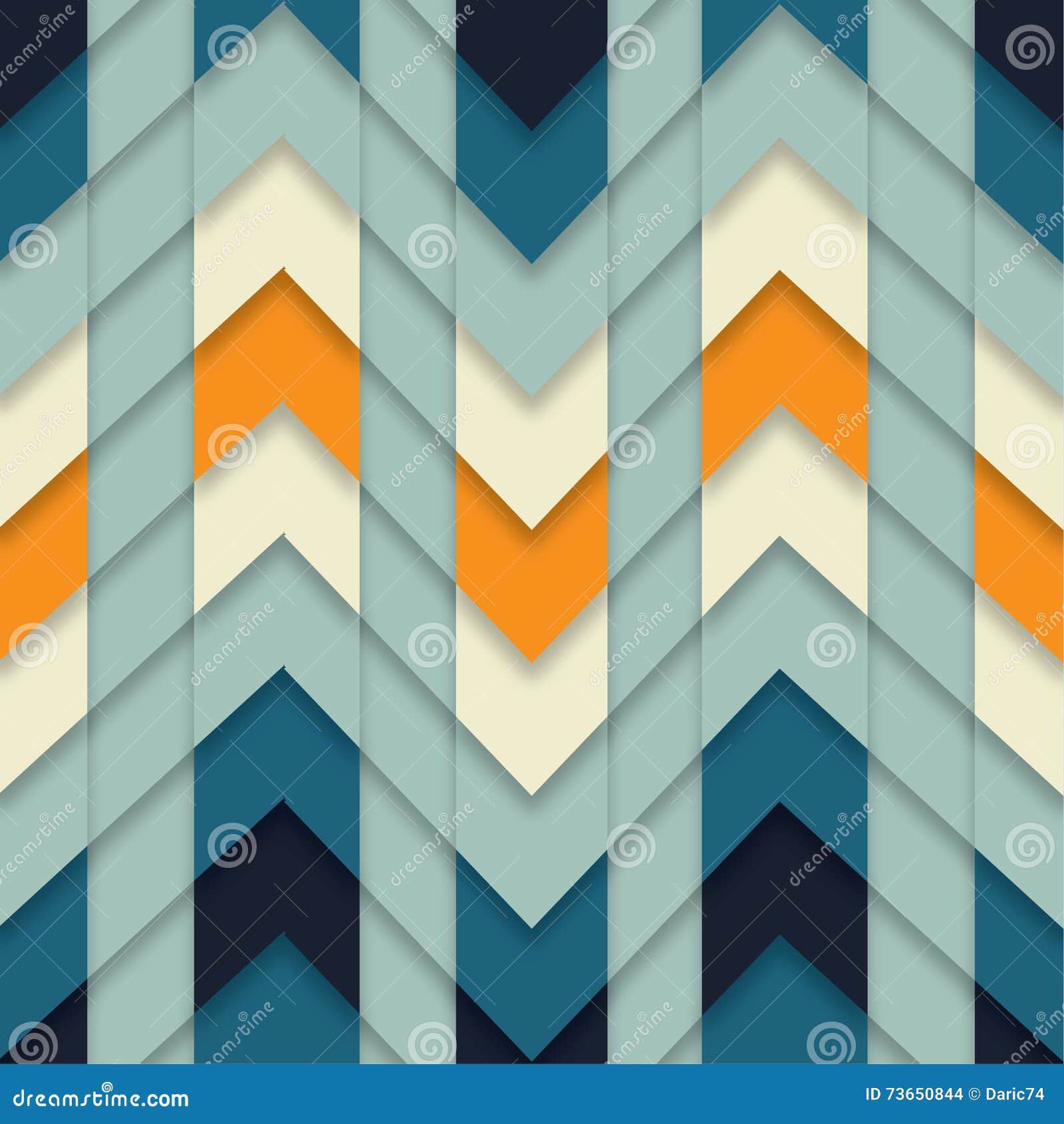 Seamless Zigzag Pattern Abstract Geometric Mosaic Tiled Background ...