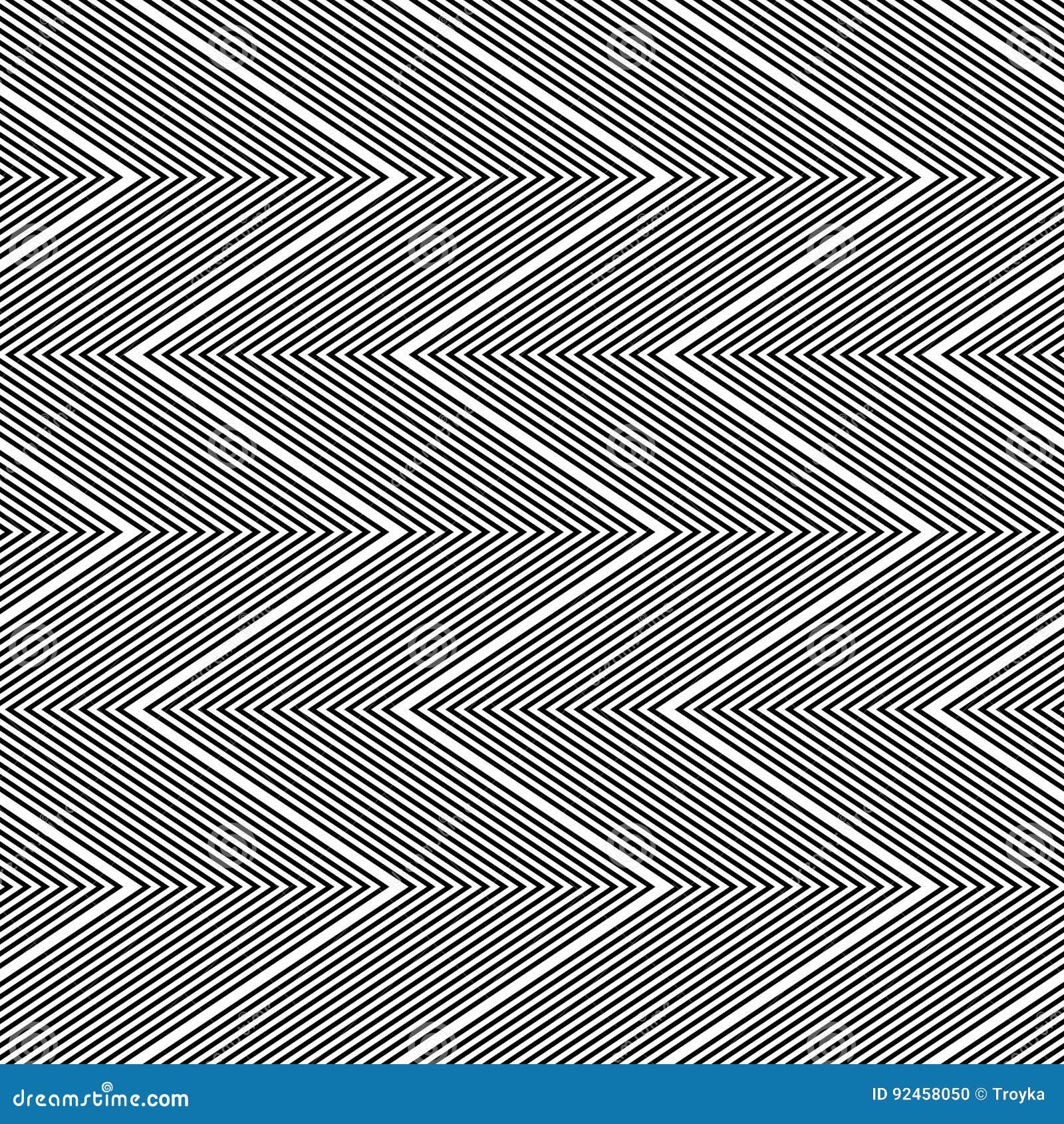Seamless zigzag pattern. stock vector. Illustration of striped - 92458050