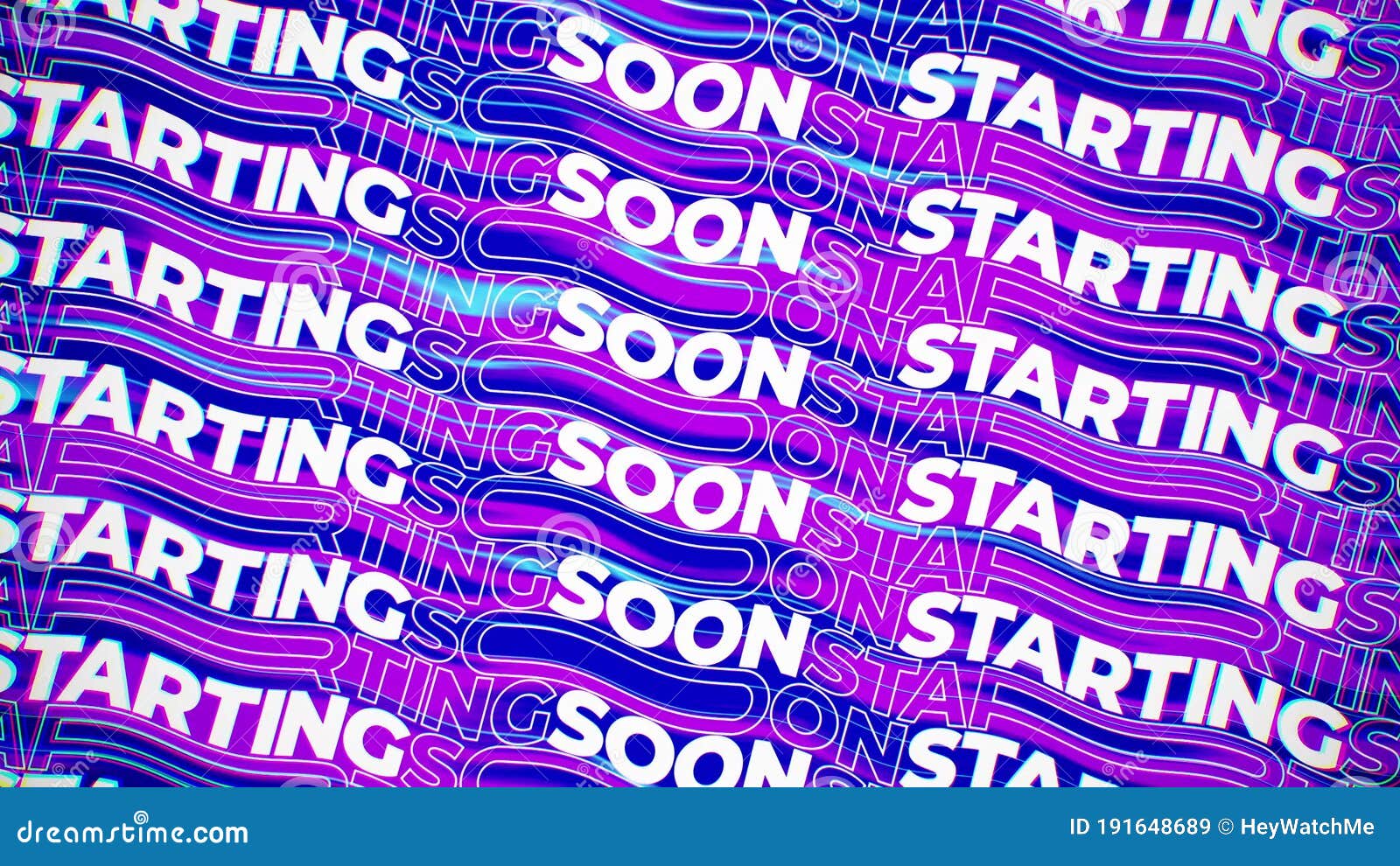 Wavy Animated STARTING SOON Message - Screen for Video Streaming ...